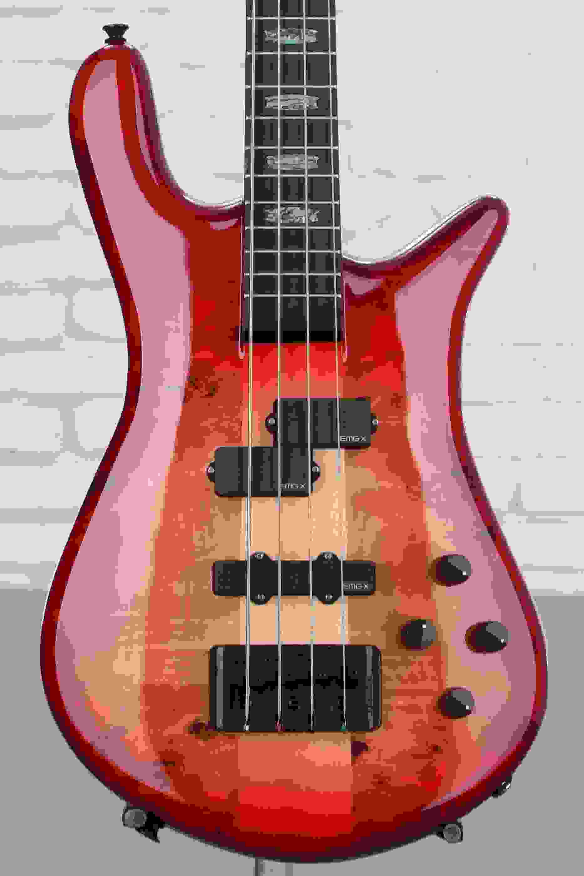 Spector Euro 4 Cst Electric Bass Guitar Natural Red Burst Sweetwater