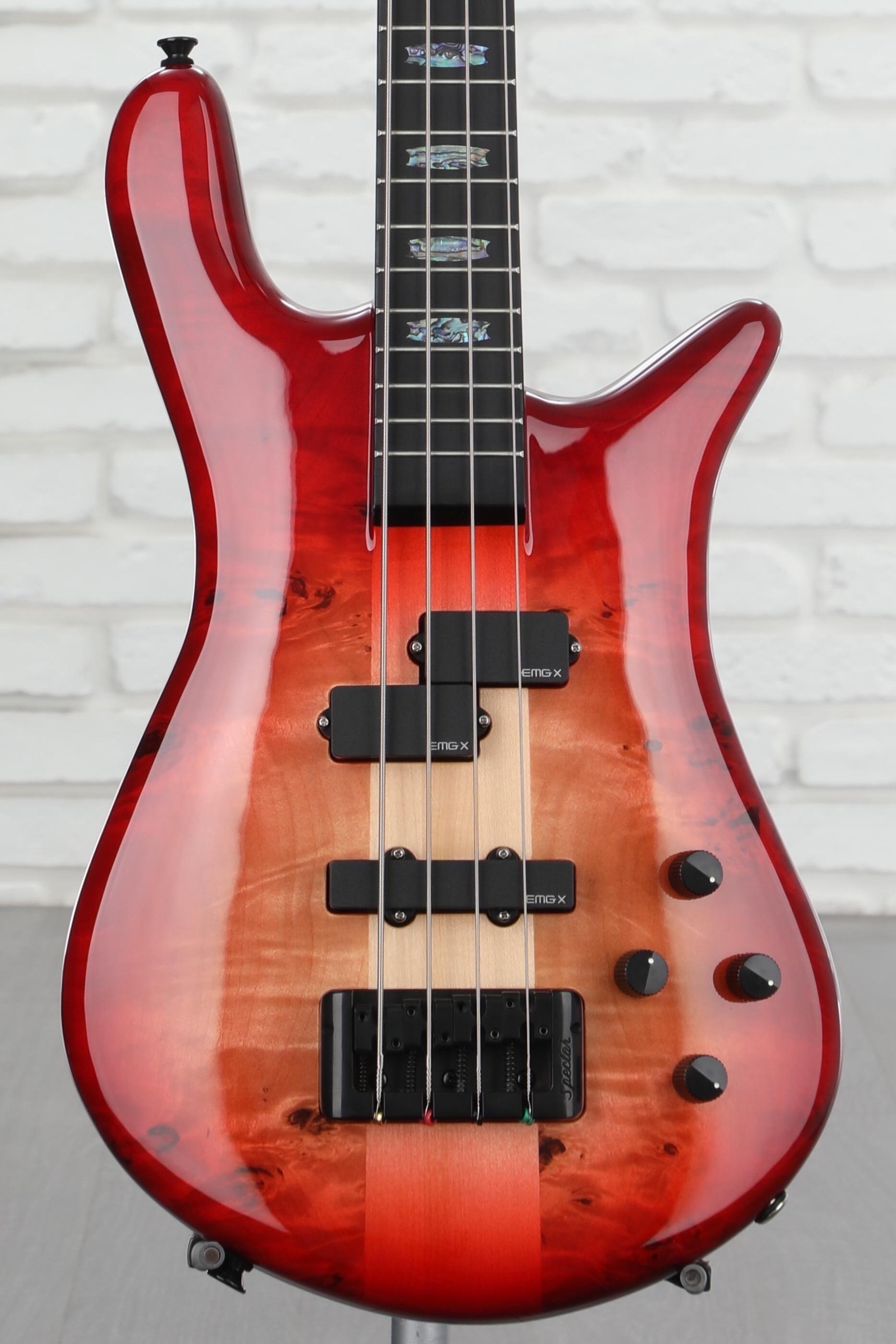 Spector Euro 4 CST Electric Bass Guitar - Natural Red Burst | Sweetwater