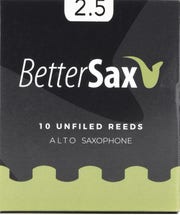BetterSax Alto Saxophone Jazz Cut Reeds - 2.5 (10-pack) | Sweetwater