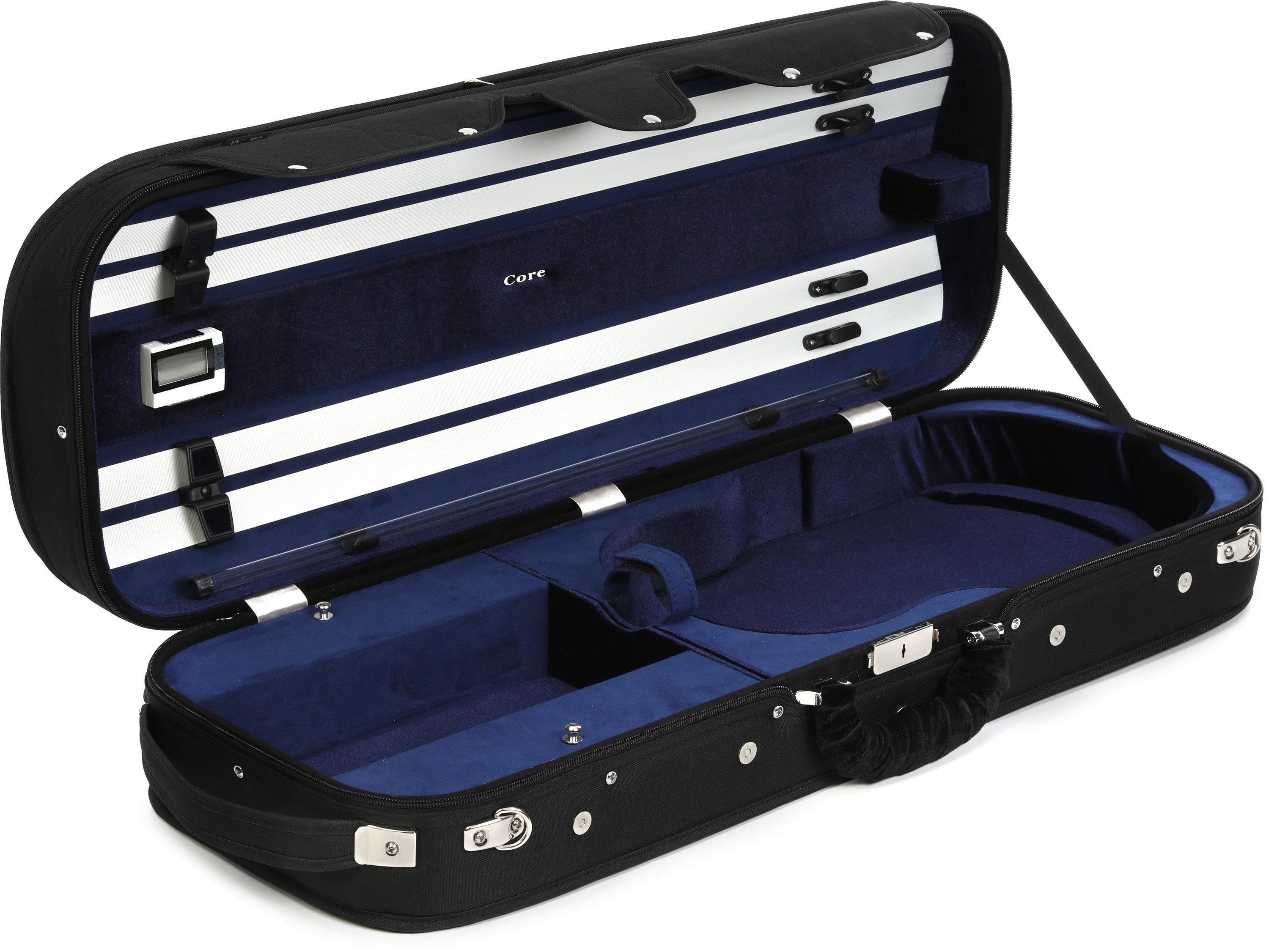 Howard Core CC525V Viola Suspension Case - Black Exterior/Blue Interior ...