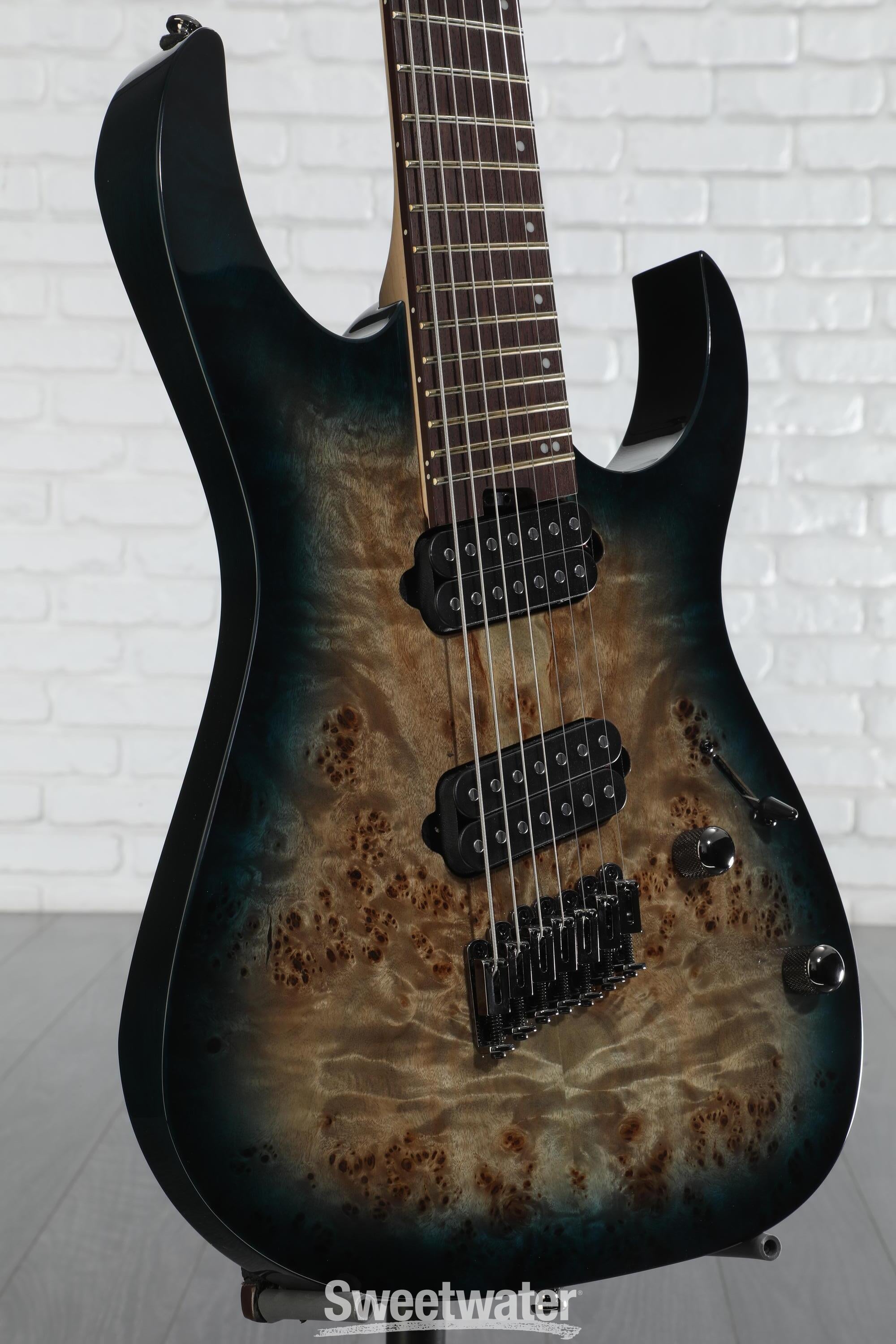 Ibanez RGMS7 7-string Electric Guitar - Cosmic Blue Starburst | Sweetwater