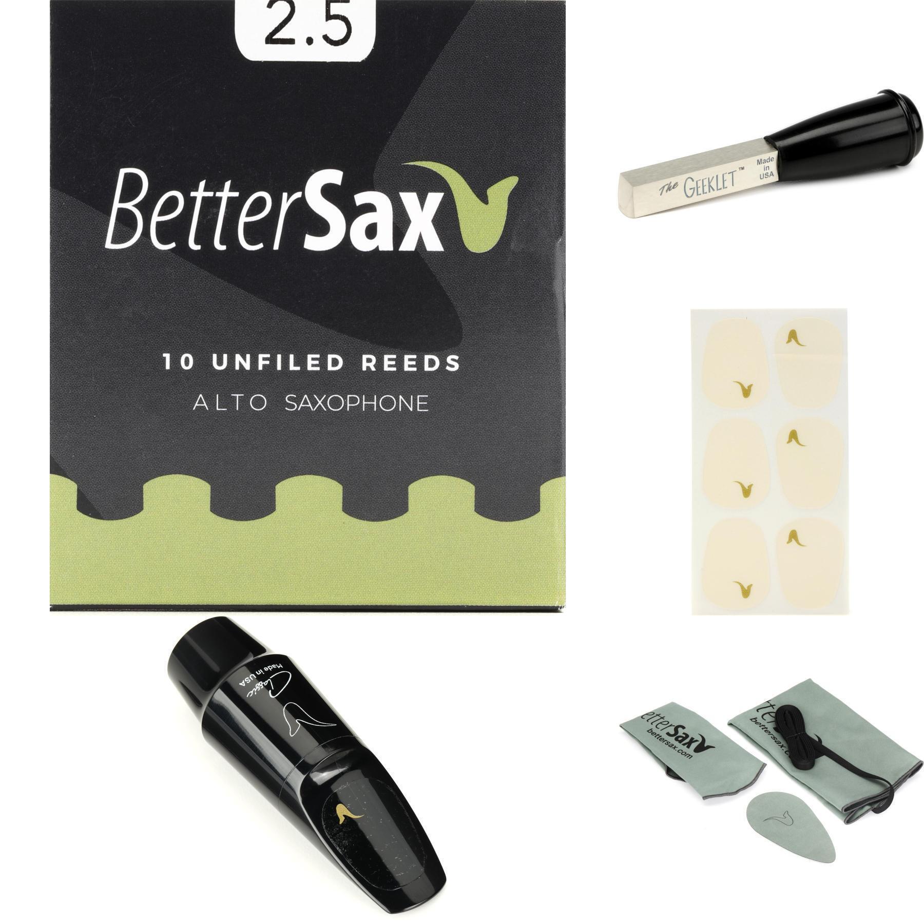 BetterSax Alto Saxophone Accessory Bundle - 2.5 (10-pack) | Sweetwater