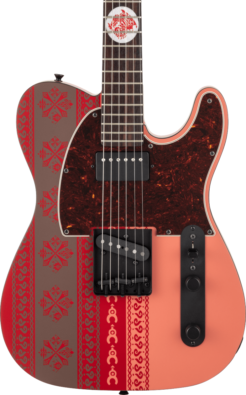 Fender Monster Hunter Telecaster Electric Guitar - Rathalos Red ...