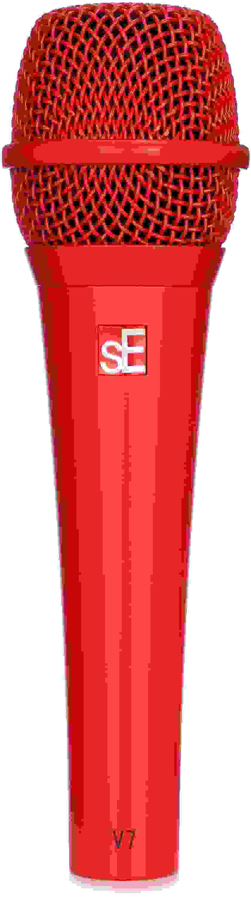 sE Electronics V7 Red Dynamic Supercardioid Handheld Vocal Microphone ...