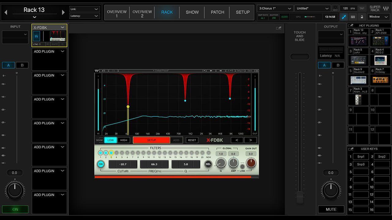 Waves SuperRack Performer Live Sound Plug-in Host | Sweetwater