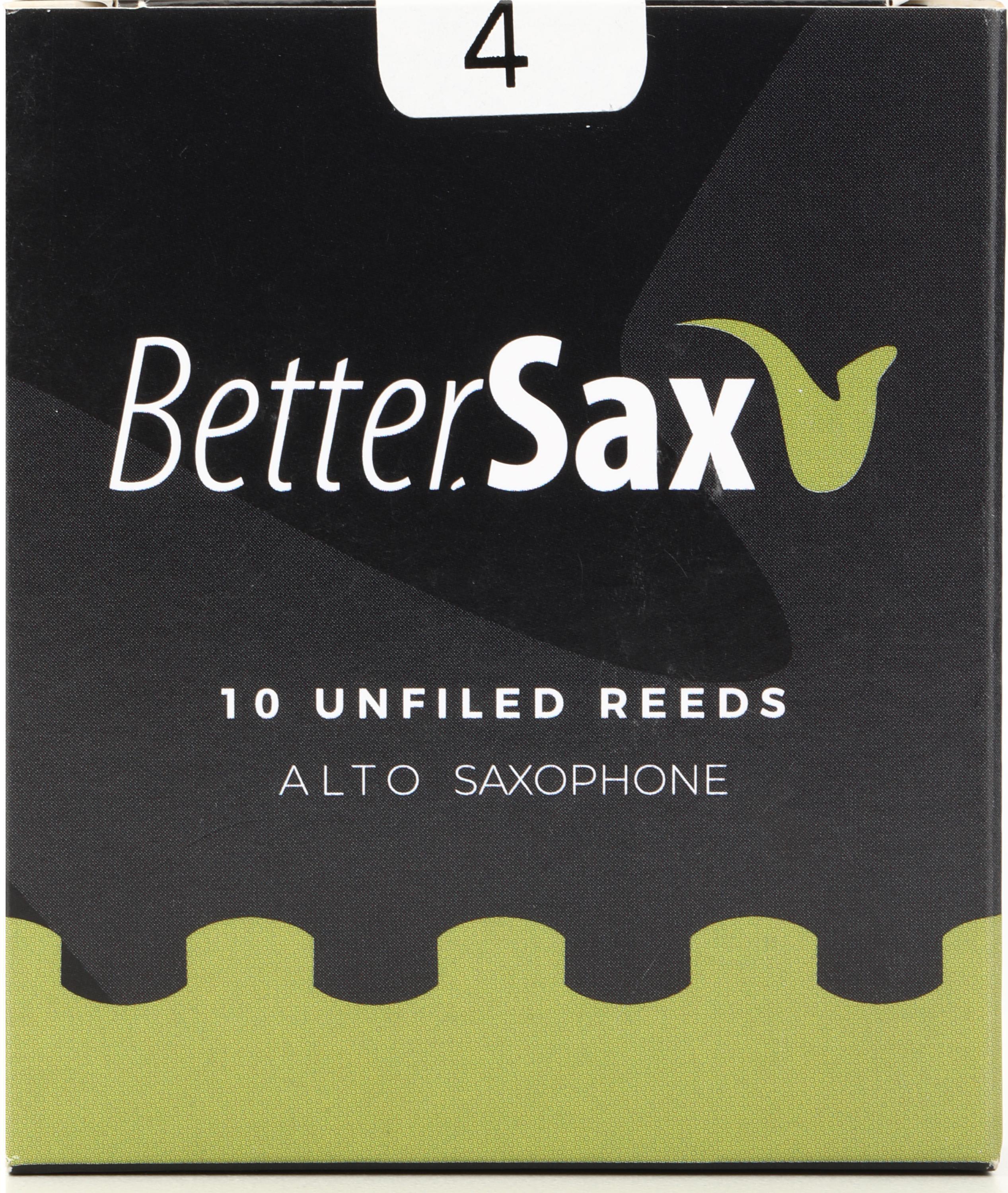 BetterSax Alto Saxophone Jazz Cut Reeds - 4.0 (10-pack) | Sweetwater
