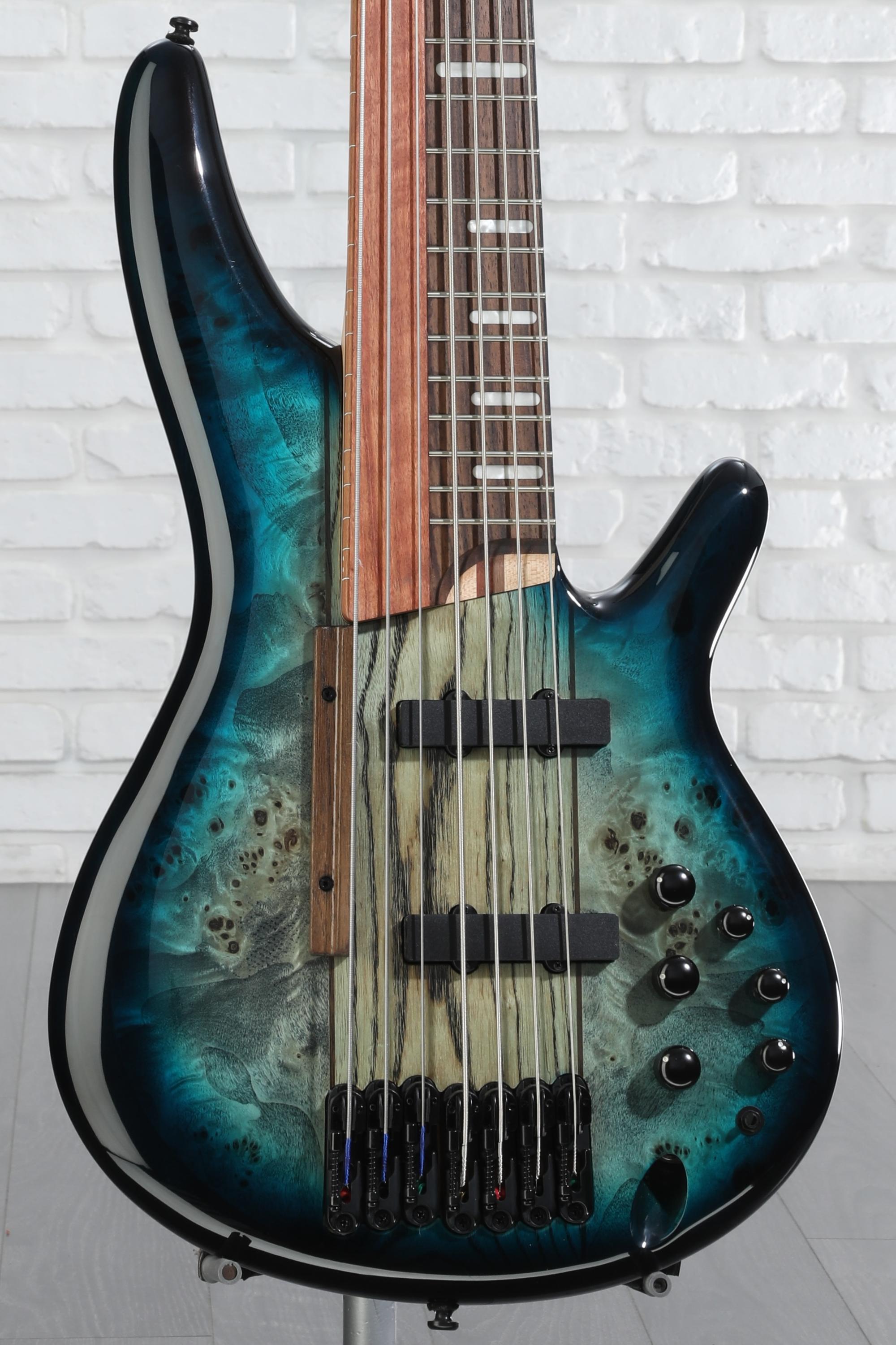 Ibanez Bass Workshop SRAS7 Ashula 7-string Bass Guitar - Cosmic Blue ...