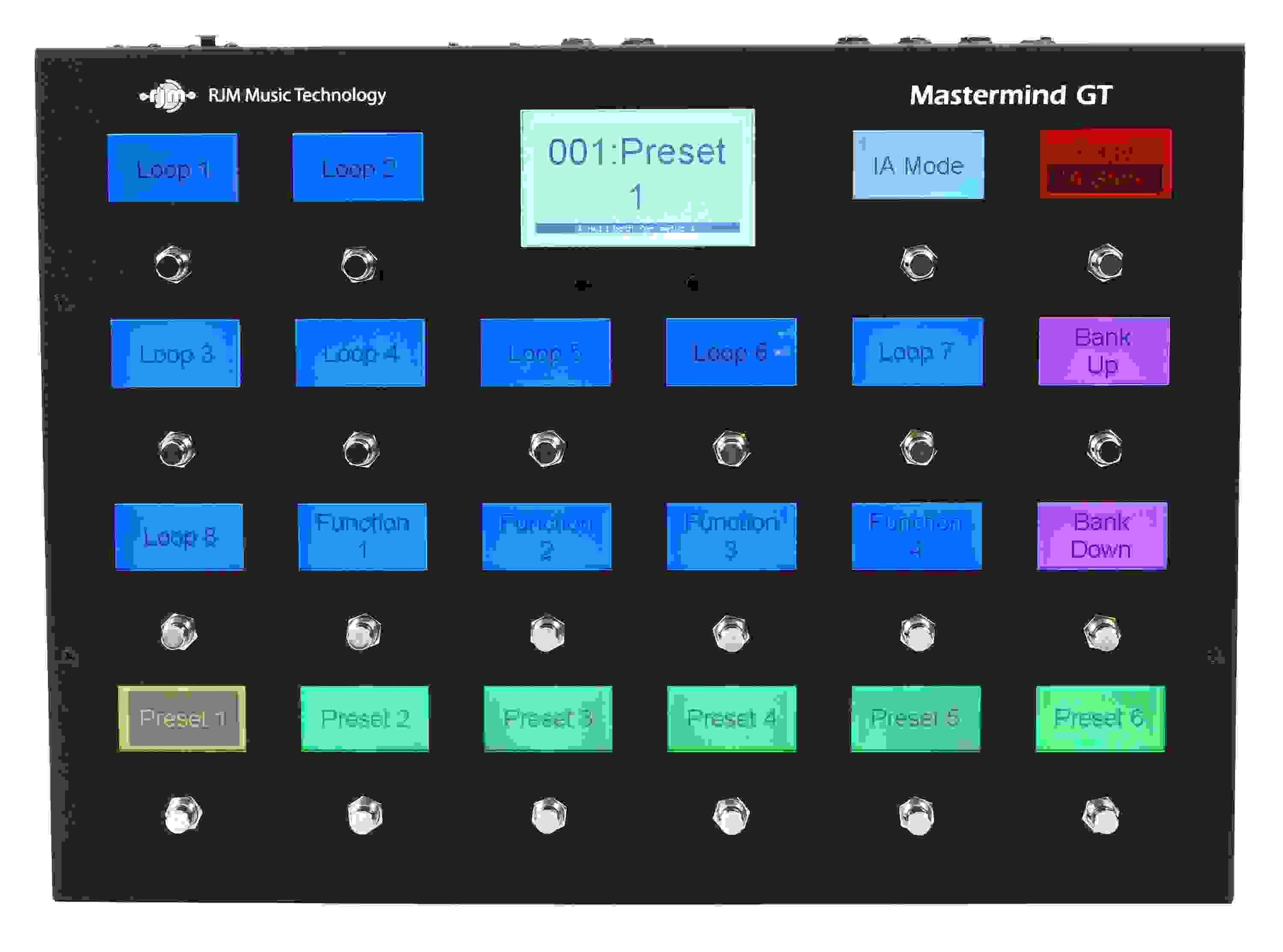 RJM Music Mastermind GT/22 - 22-button Midi Controller Pedal | Sweetwater