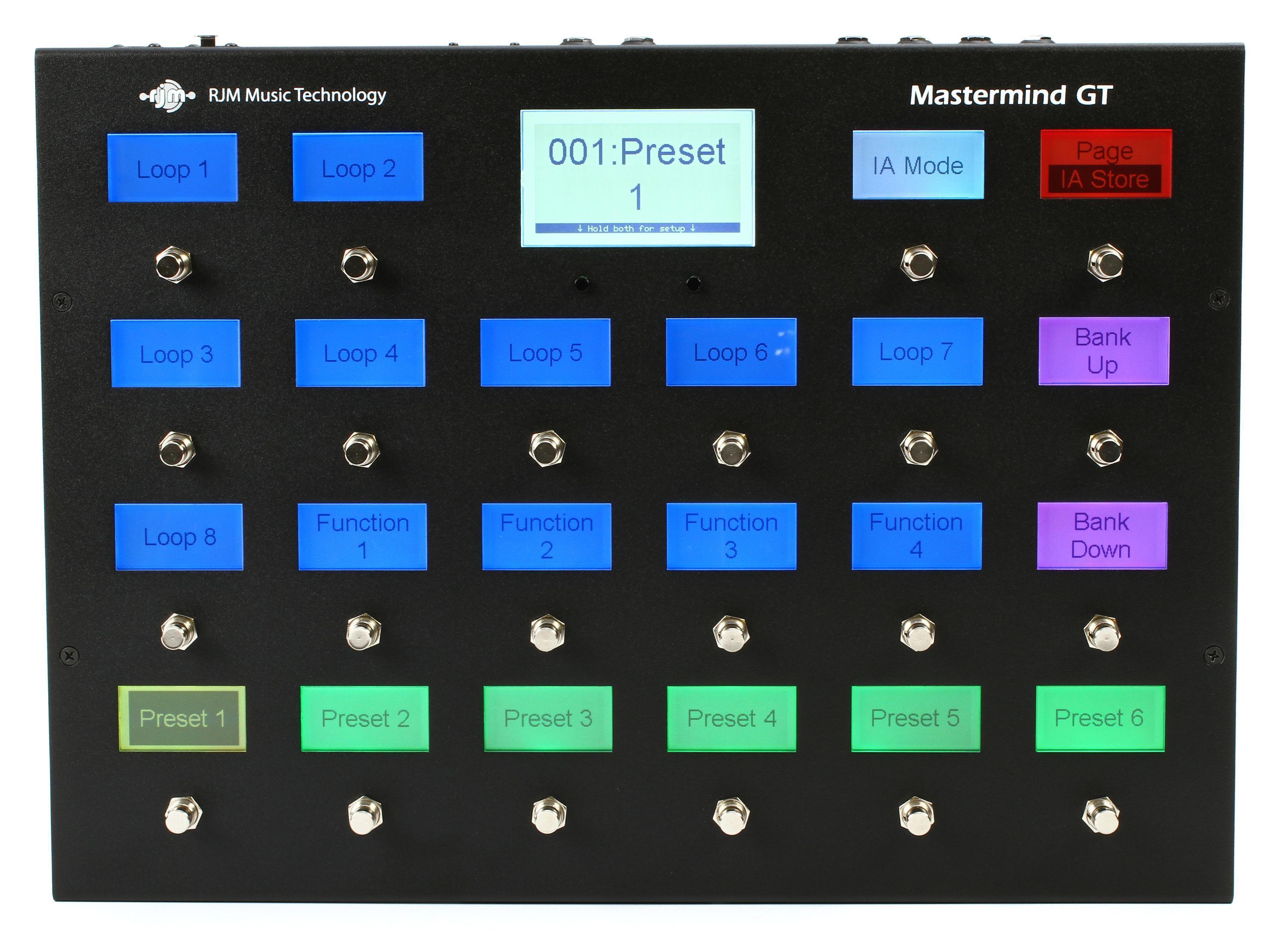 RJM Music Mastermind GT/22 - 22-button Midi Controller Pedal | Sweetwater