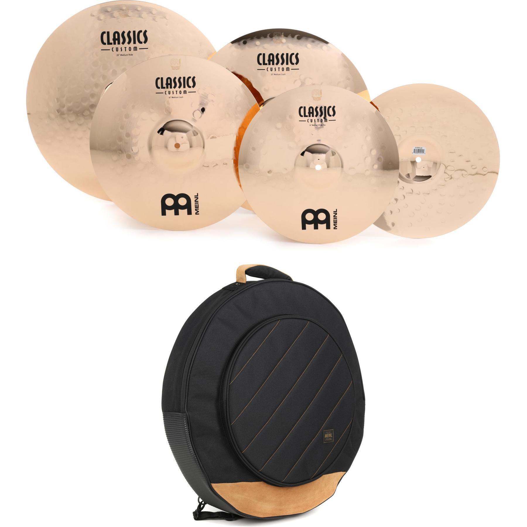 Meinl Cymbals Classic Custom Bonus Set with Cymbal Bag - 14/16/20 inch ...
