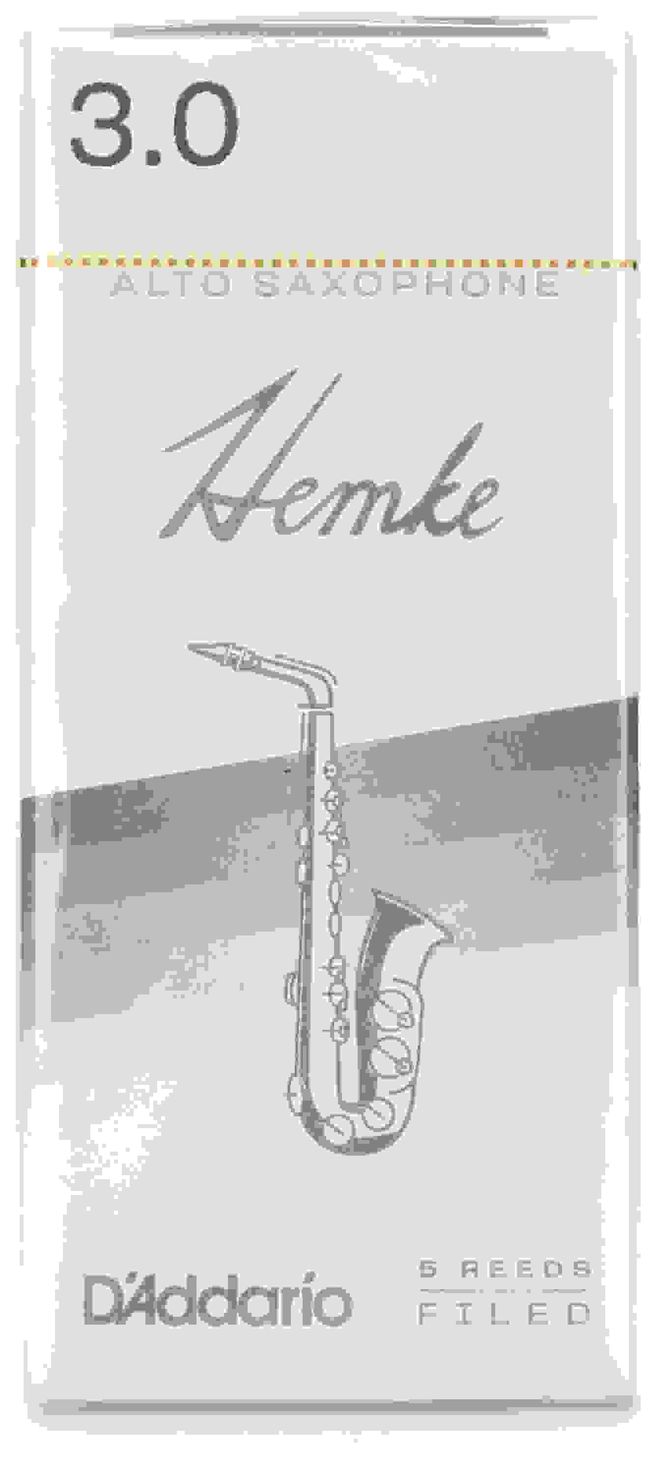 D'Addario Frederick L. Hemke Alto Saxophone Reeds - 3.0 (5-pack ...