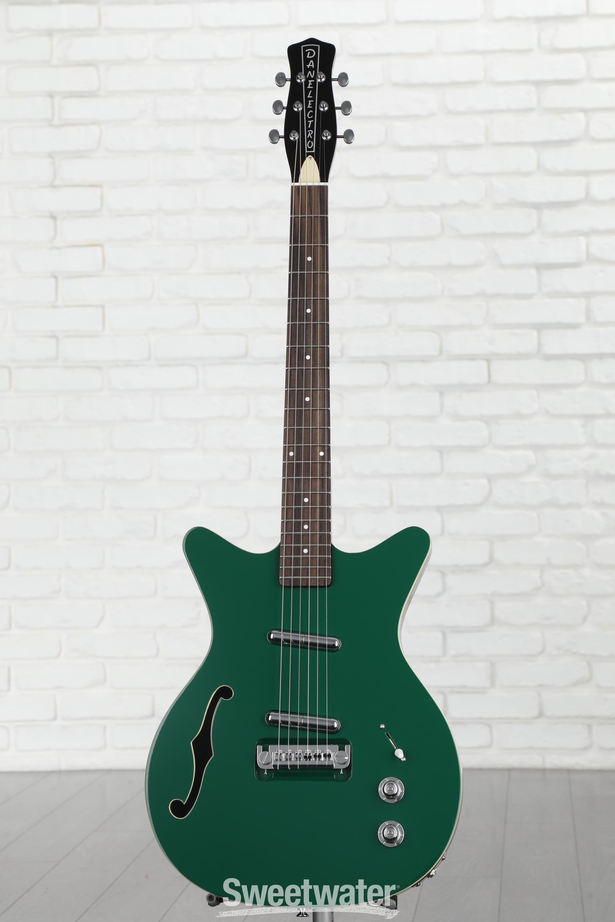 Danelectro Fifty Niner DC Semi-hollowbody Electric Guitar - Jade Top ...