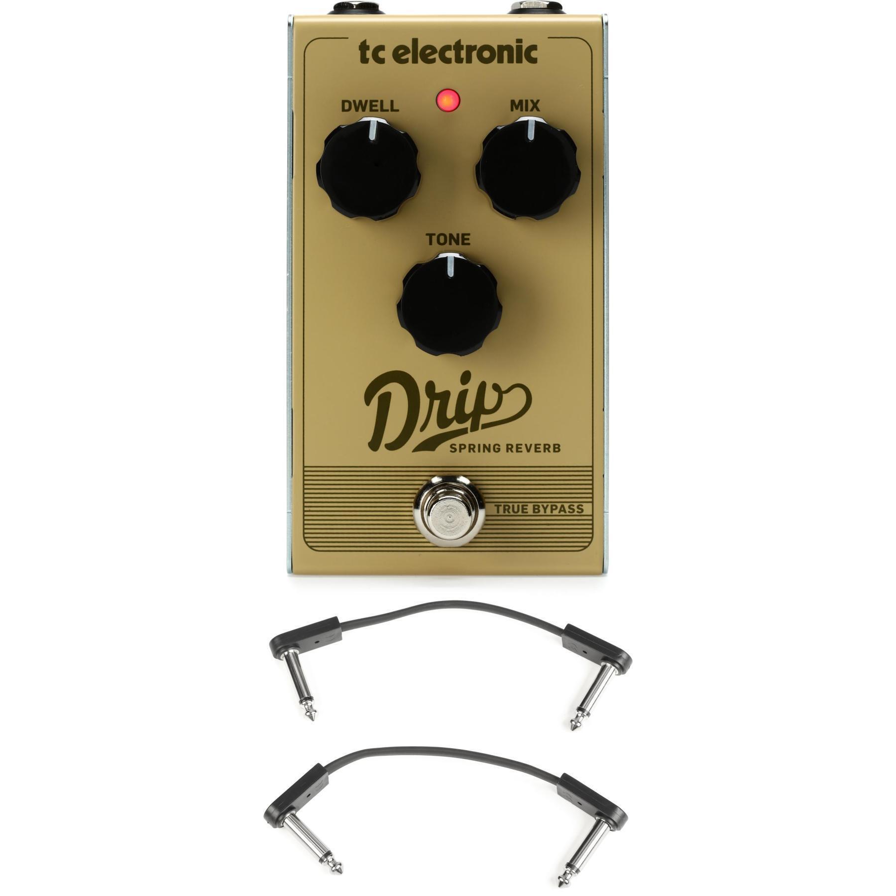 TC Electronic Drip Spring Reverb Pedal with EBS Patch Cables | Sweetwater
