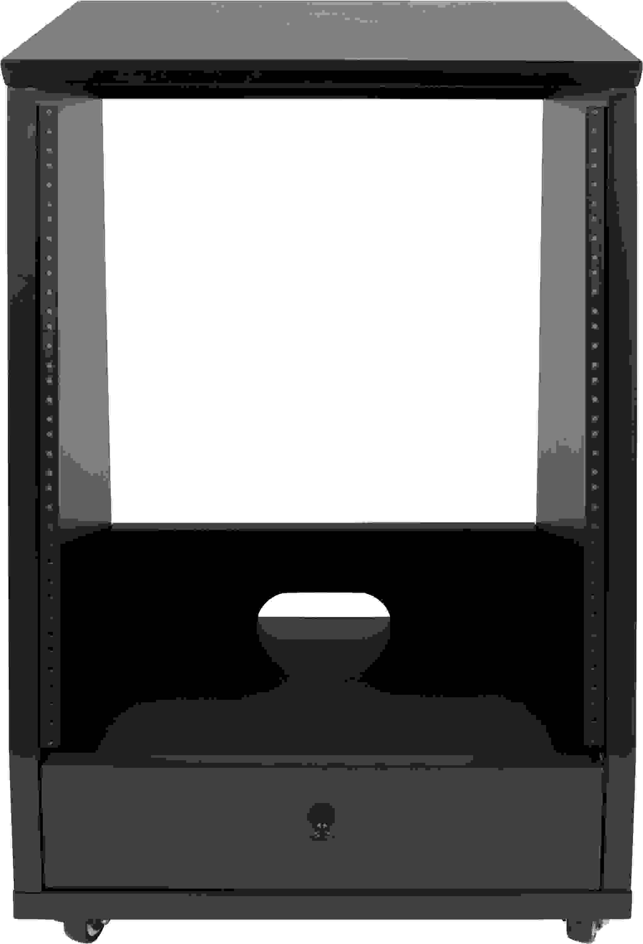 Gator Frameworks Elite 12U Angled Studio Rack - Black | Sweetwater