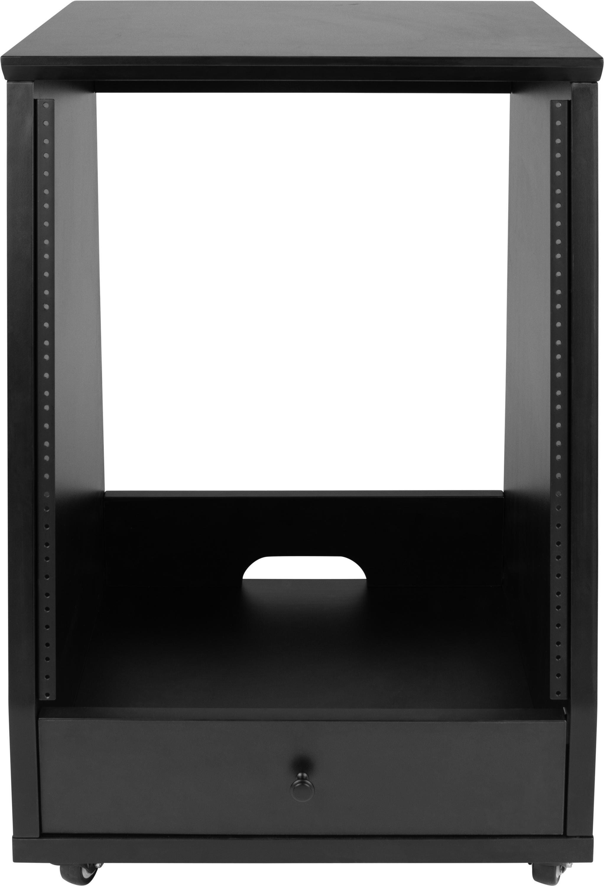 Gator Frameworks Elite 12U Angled Studio Rack - Black | Sweetwater