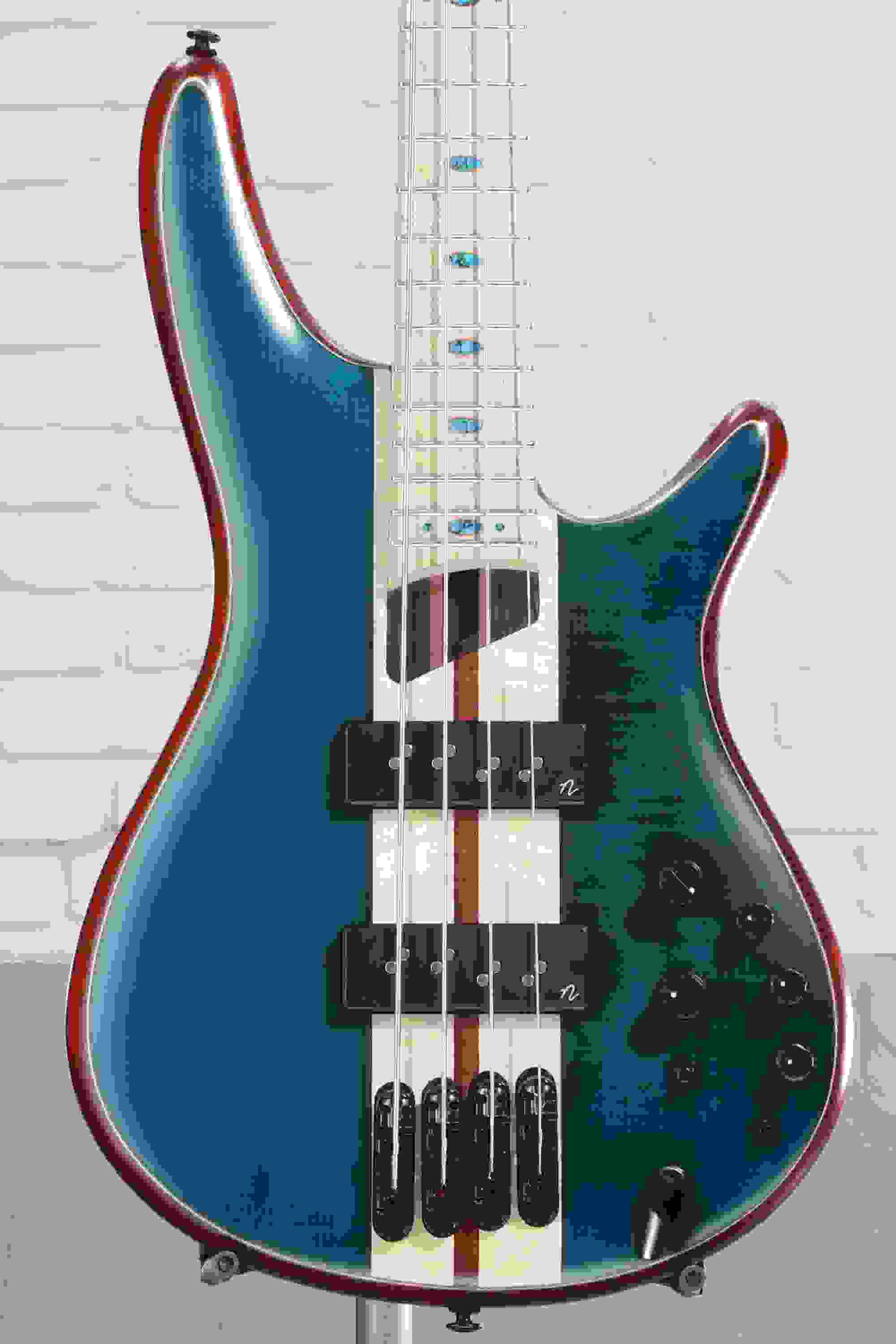 Ibanez SR Premium 4-string Electric Bass Guitar - Caribbean Green Low ...