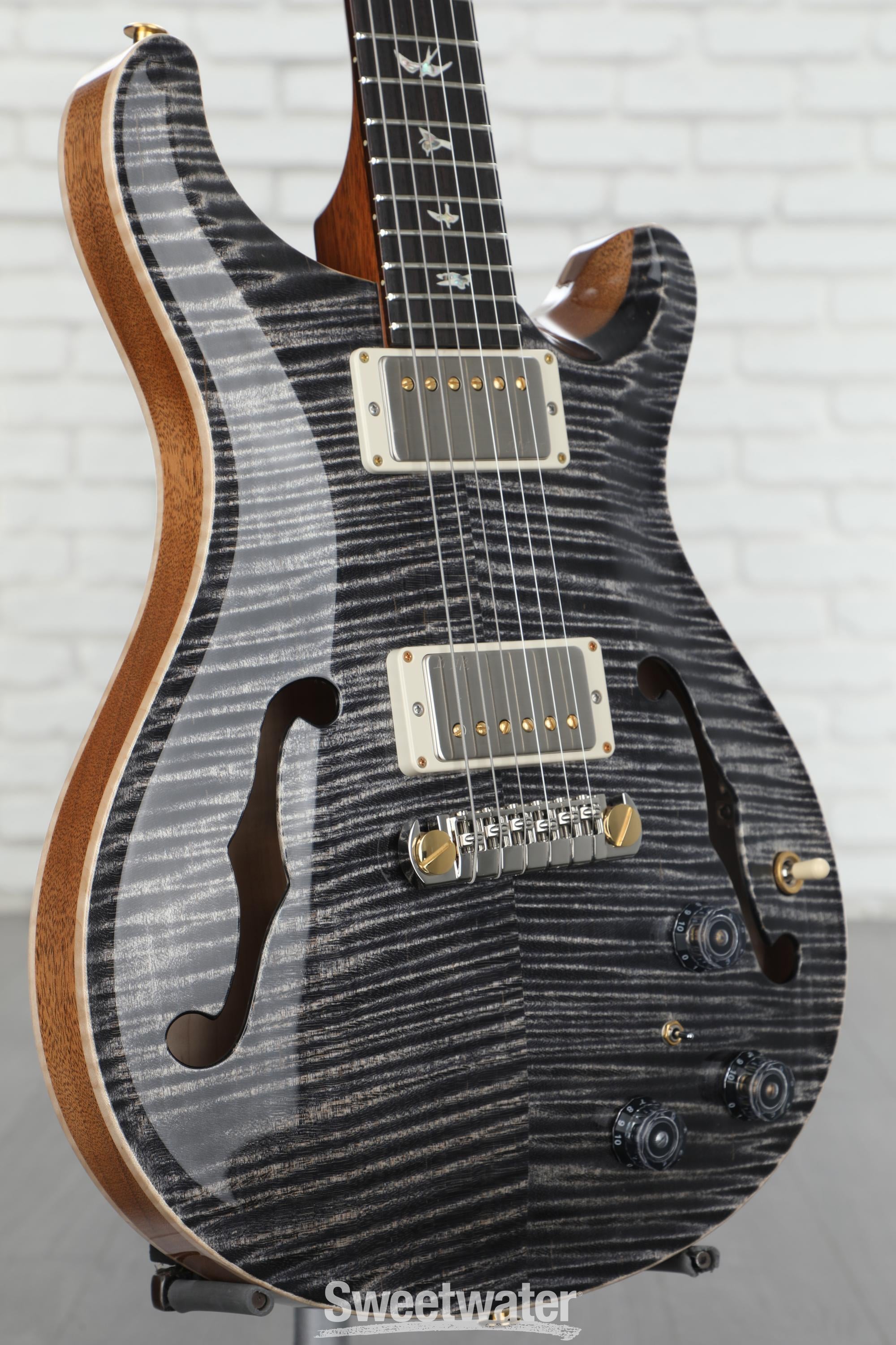 PRS Hollowbody II Piezo Electric Guitar - Charcoal, 10-Top | Sweetwater