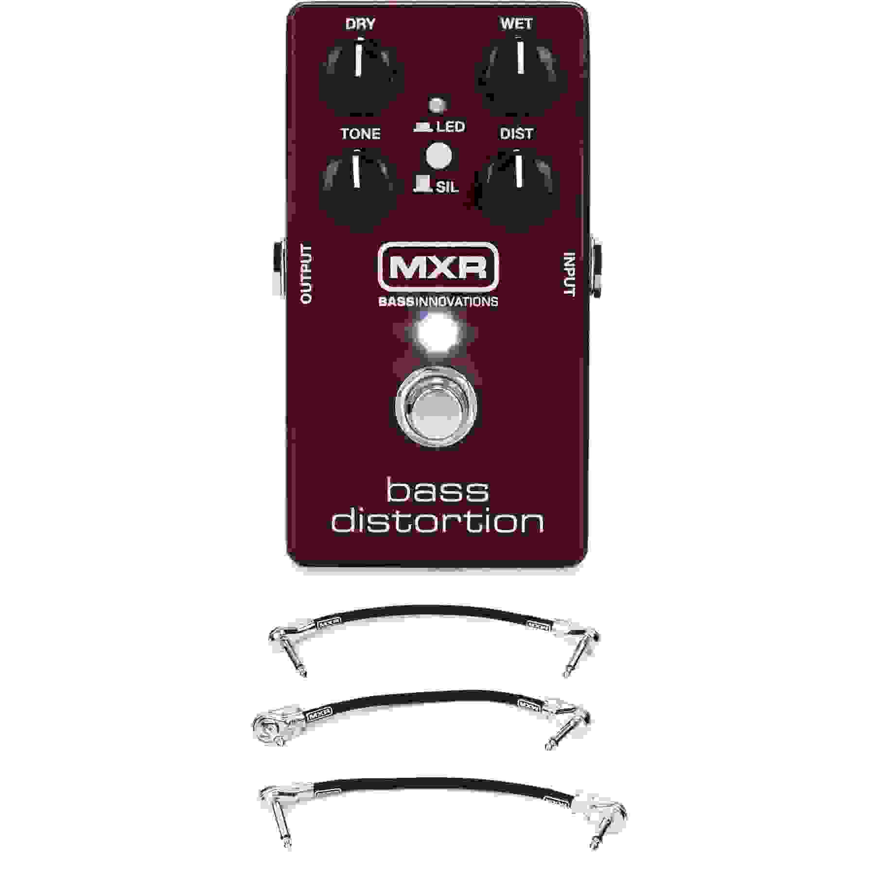 MXR M85 Bass Distortion Pedal with Patch Cables | Sweetwater