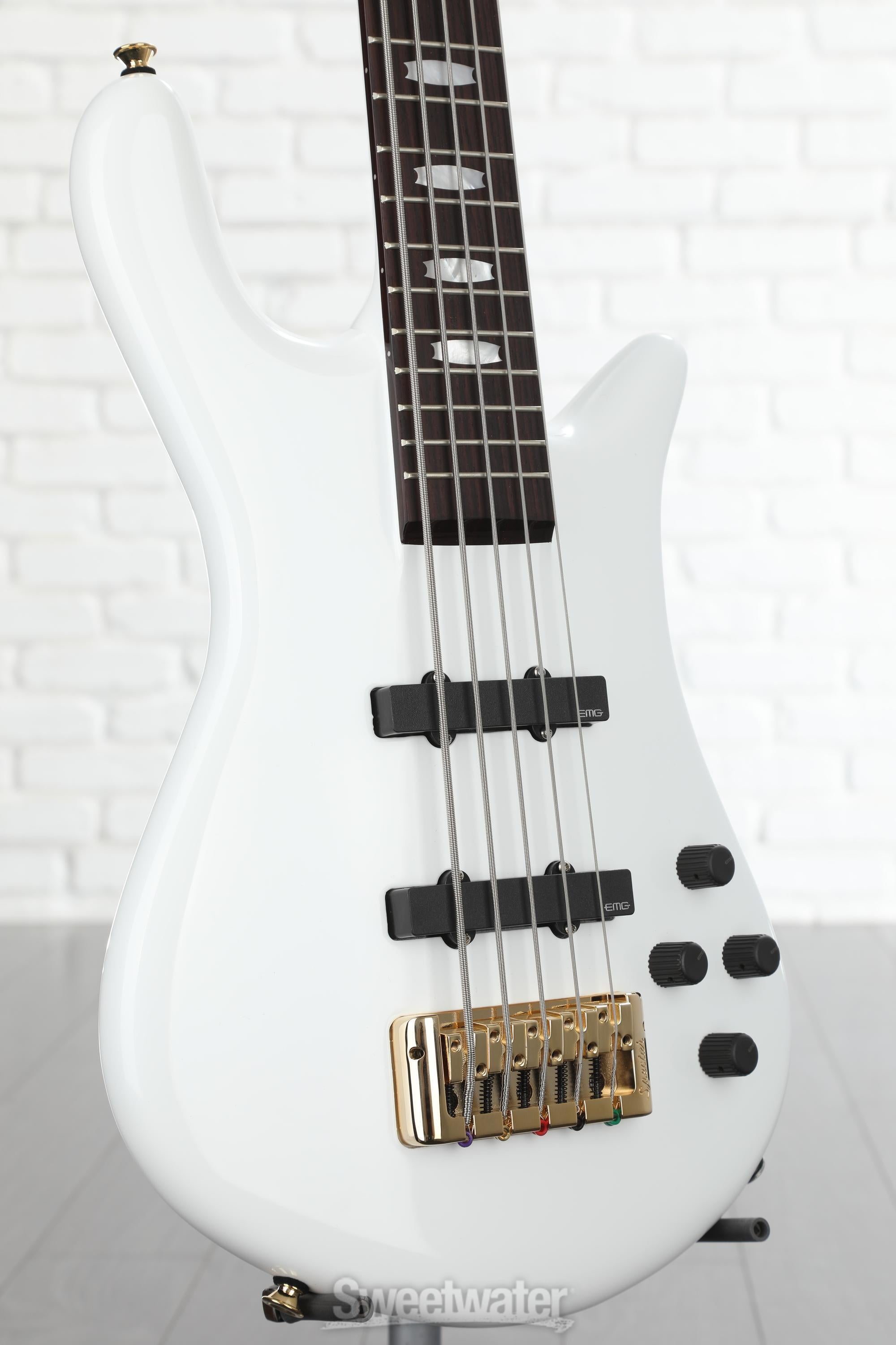 Spector Euro 5 Classic Bass Guitar - Solid White | Sweetwater