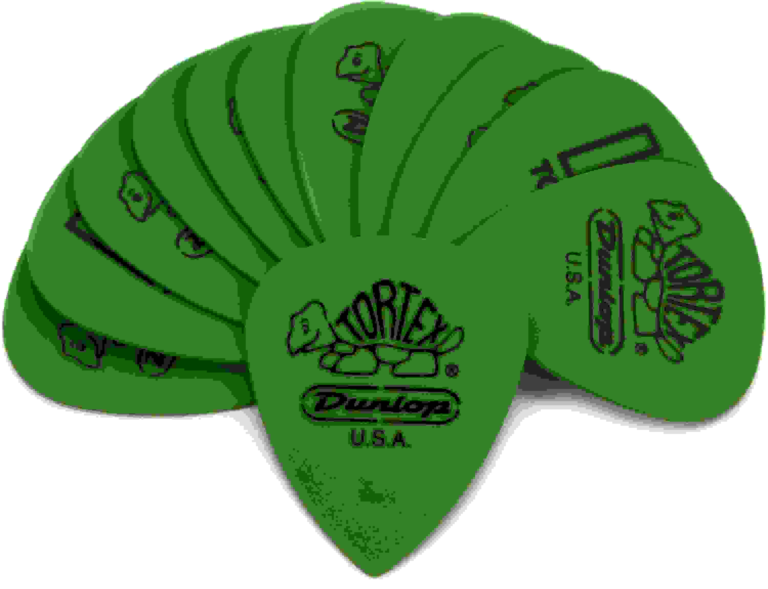 Dunlop Tortex TIII Guitar Picks - .88mm Green (12-pack) | Sweetwater