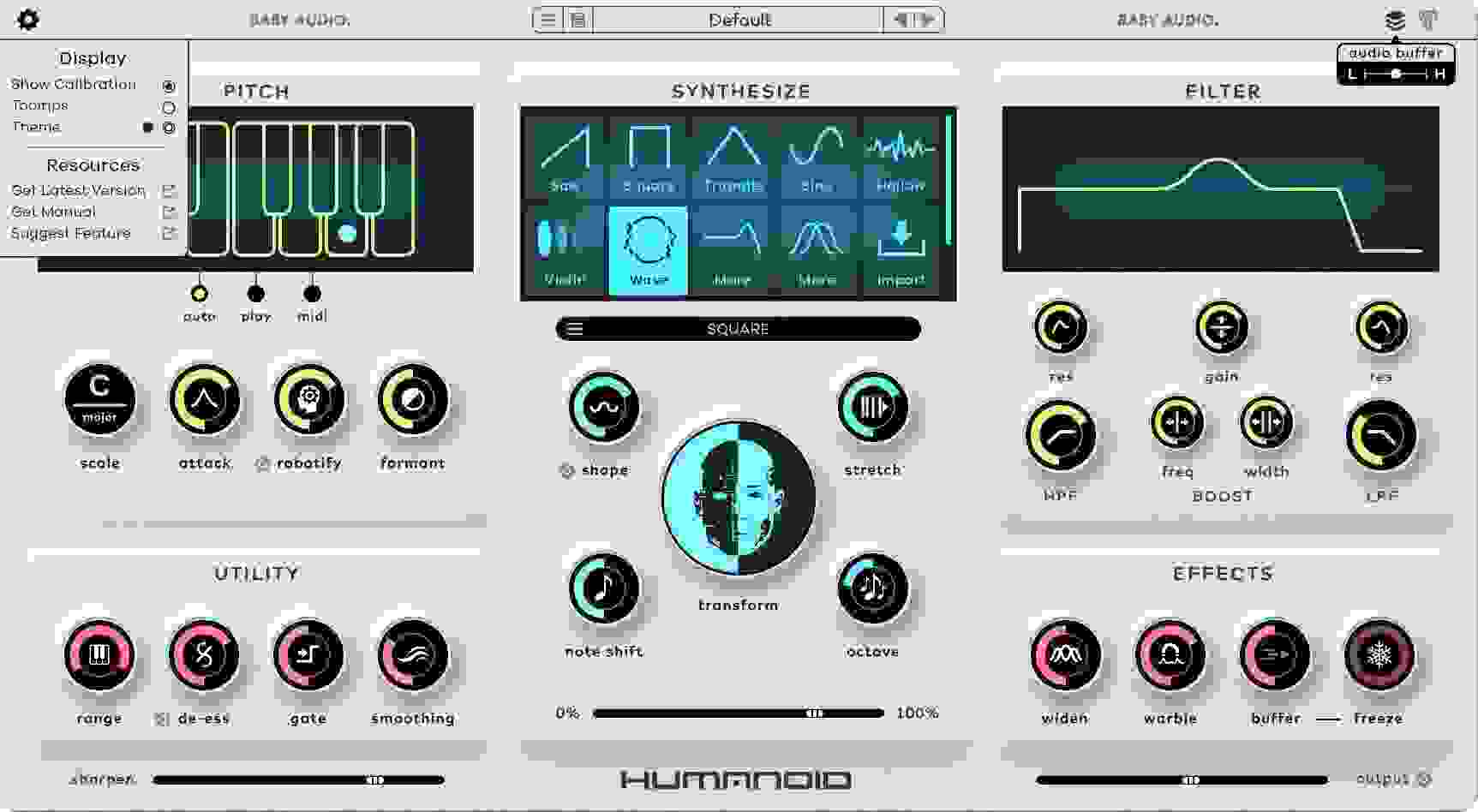 Baby Audio Humanoid Vocal Effects Plug-in | Sweetwater