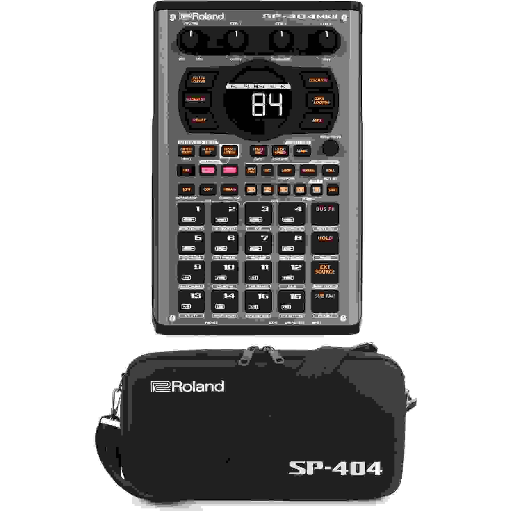 Roland SP-404MKII Linear Wave Sampler and Gig Bag | Sweetwater