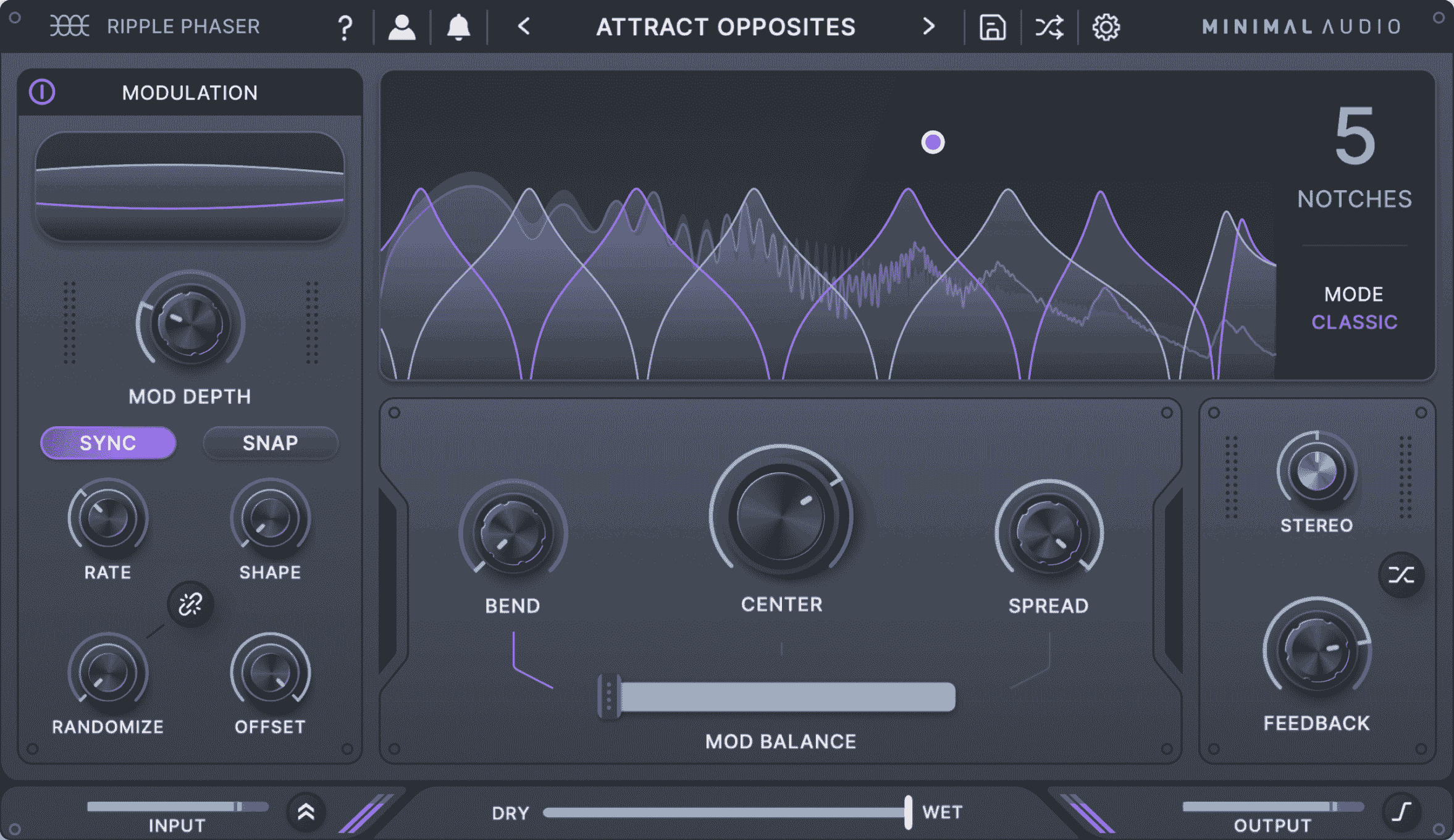 Minimal Audio Ripple Phaser Plug-in | Sweetwater