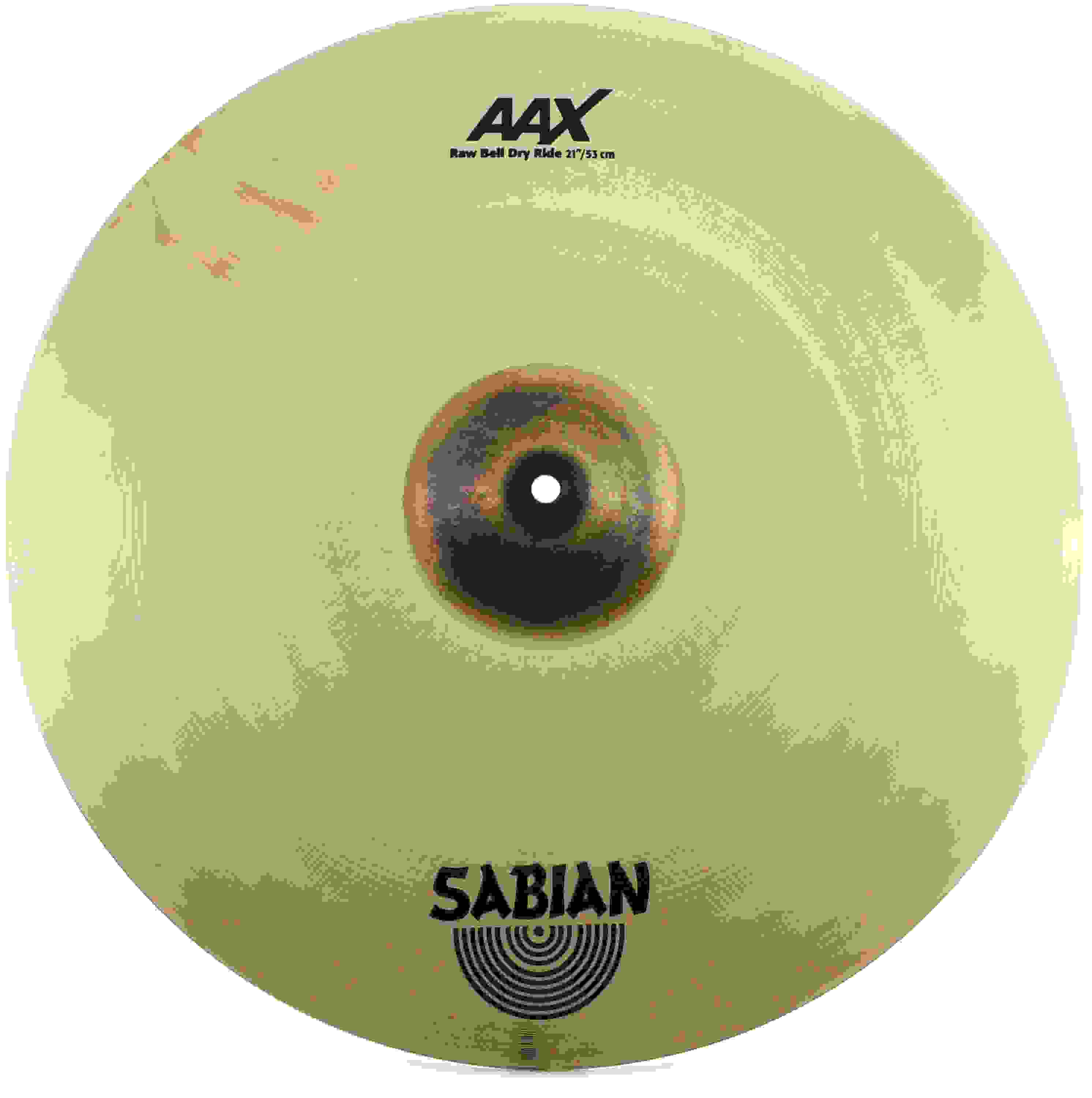 Sabian 21 inch AAX Raw Bell Dry Ride Cymbal - Brilliant Finish | Sweetwater