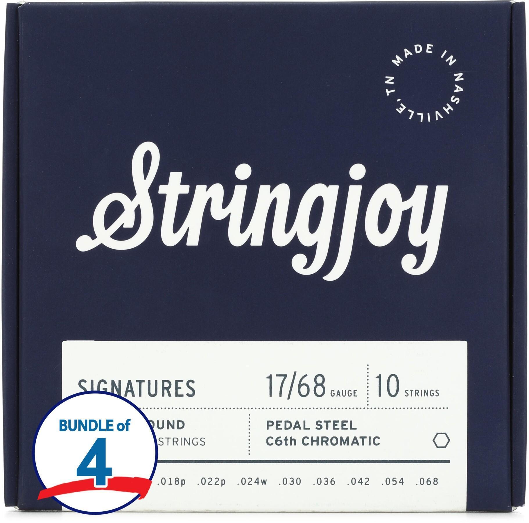 Stringjoy Signatures Nickel-wound Pedal Steel C6th Guitar Strings (4 ...