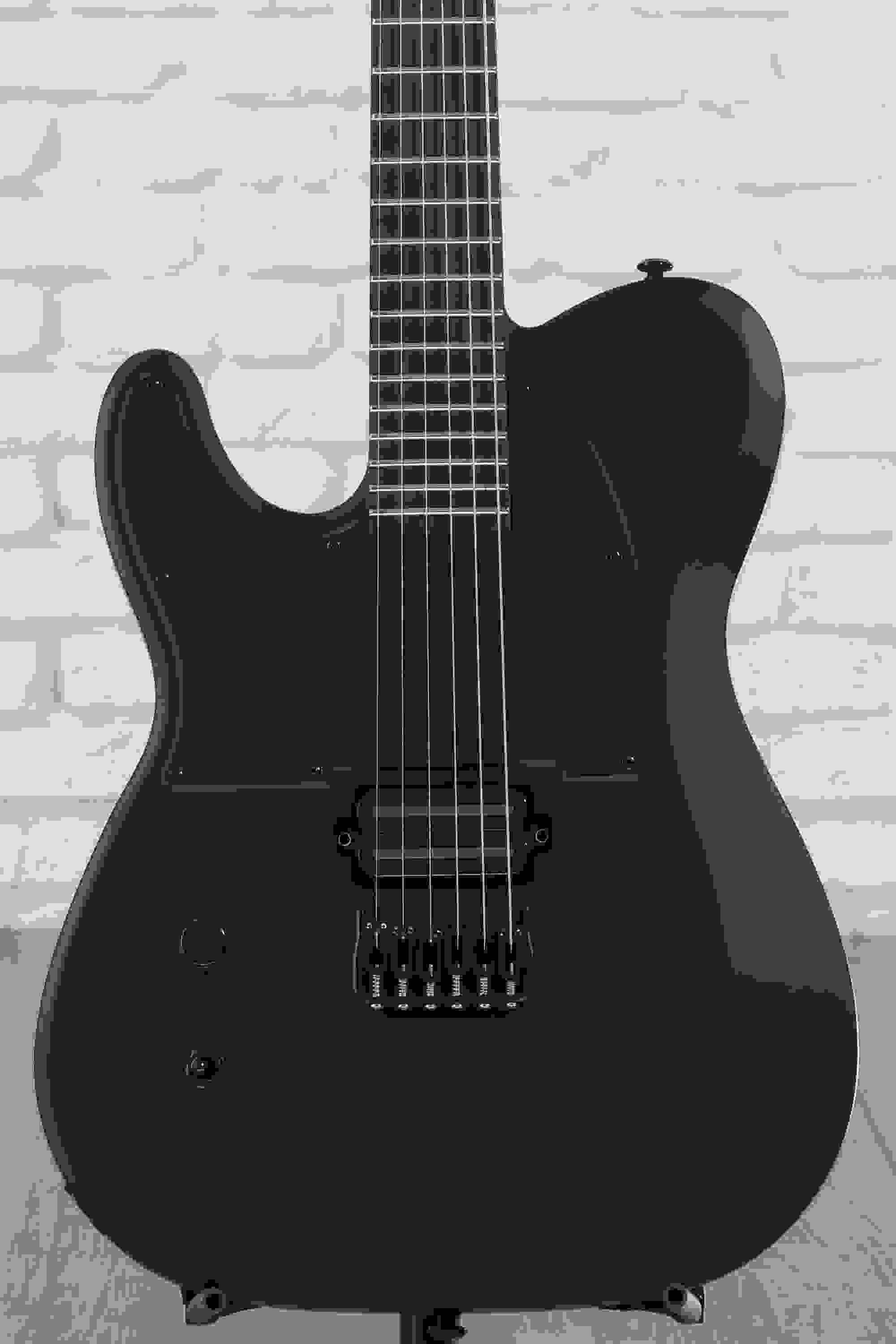 Schecter PT Black Ops Left-handed Electric Guitar - Black | Sweetwater