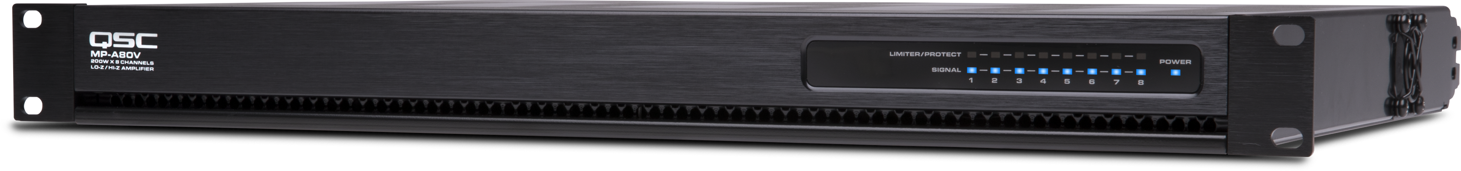 QSC MP-A80V 1600W 8-channel 70V Amplifier | Sweetwater