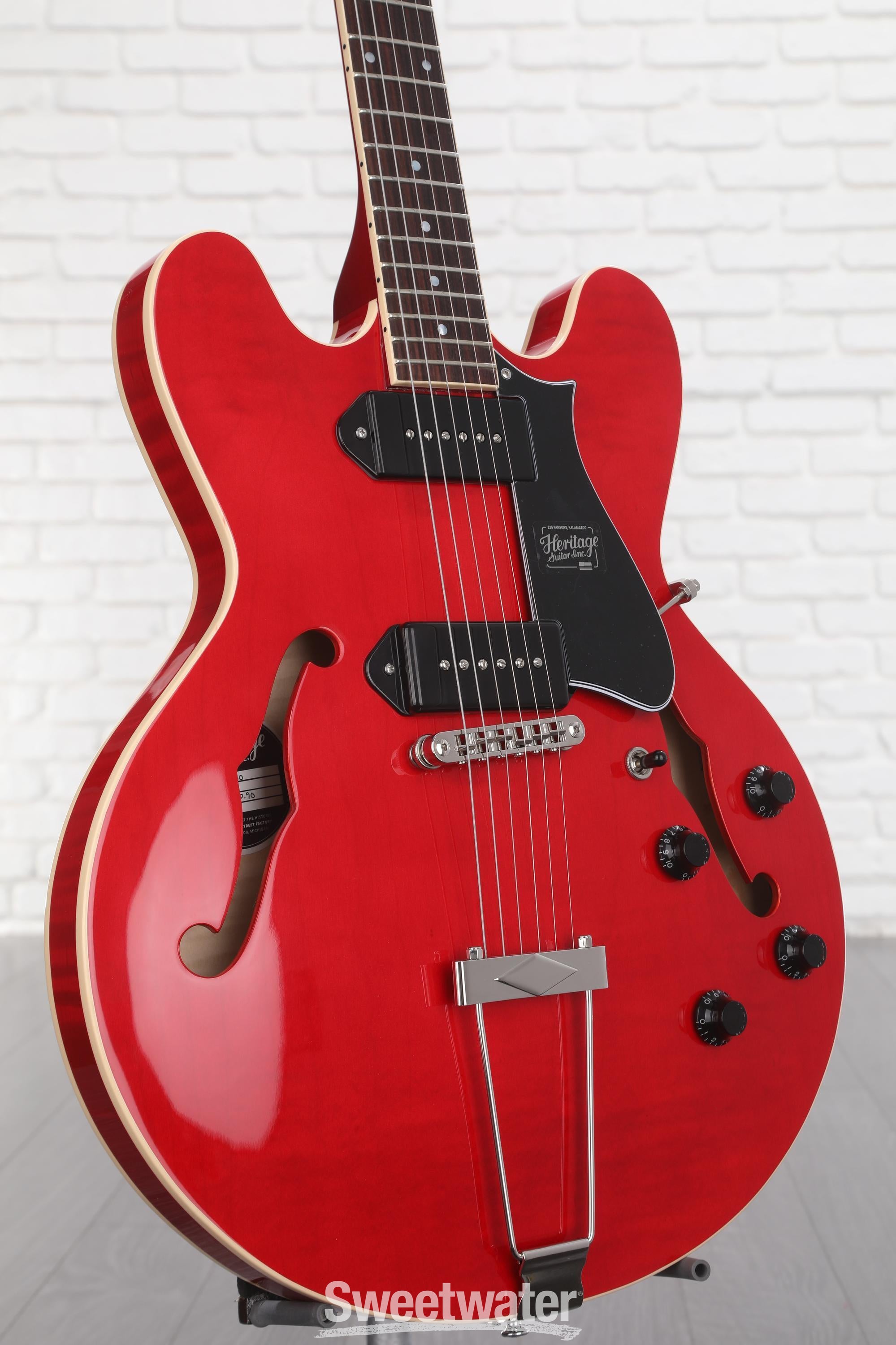 Heritage Standard H-530 Hollowbody Electric Guitar - Trans Cherry | Sweetwater