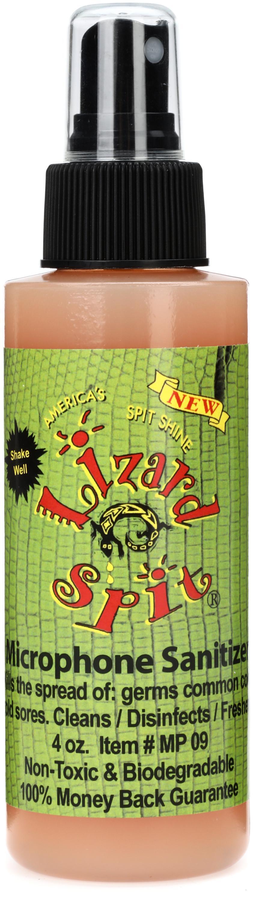 Lizard Spit Microphone Sanitizer - 4-oz. Spray Bottle | Sweetwater