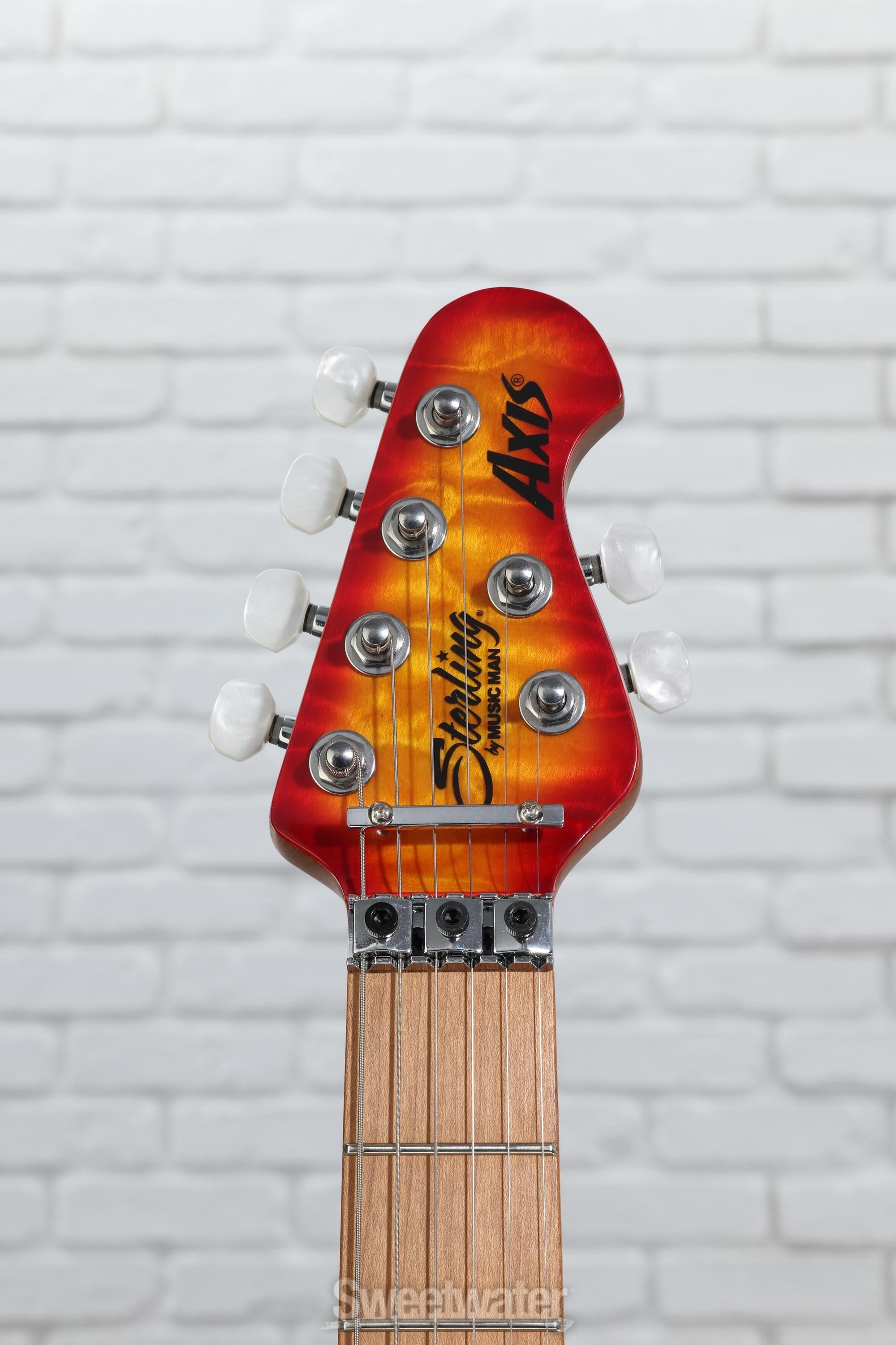 Sterling By Music Man Axis Quilted Maple Electric Guitar - Lava Burst ...