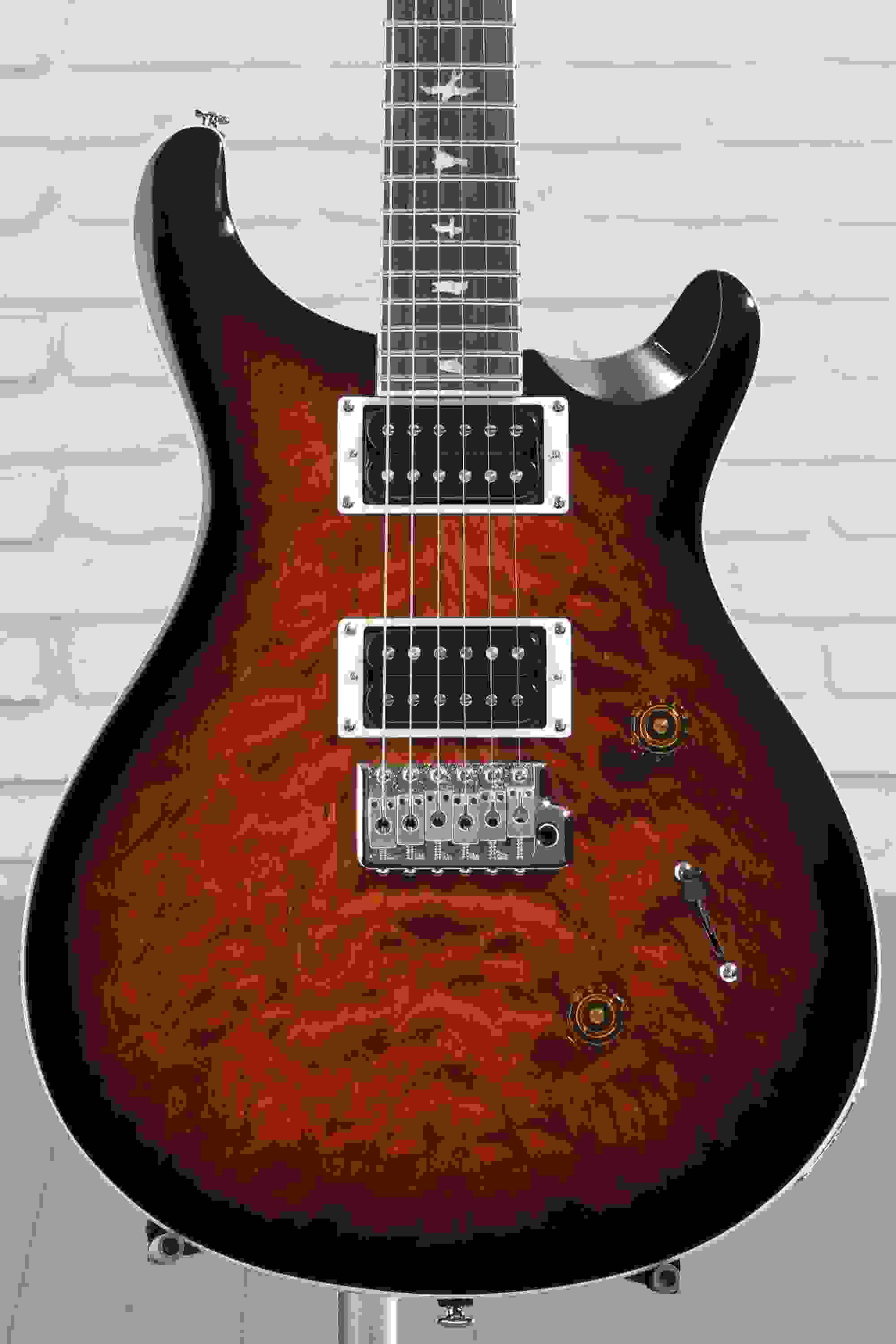 PRS SE Custom 24 Electric Guitar - Quilted Black Gold Sunburst | Sweetwater