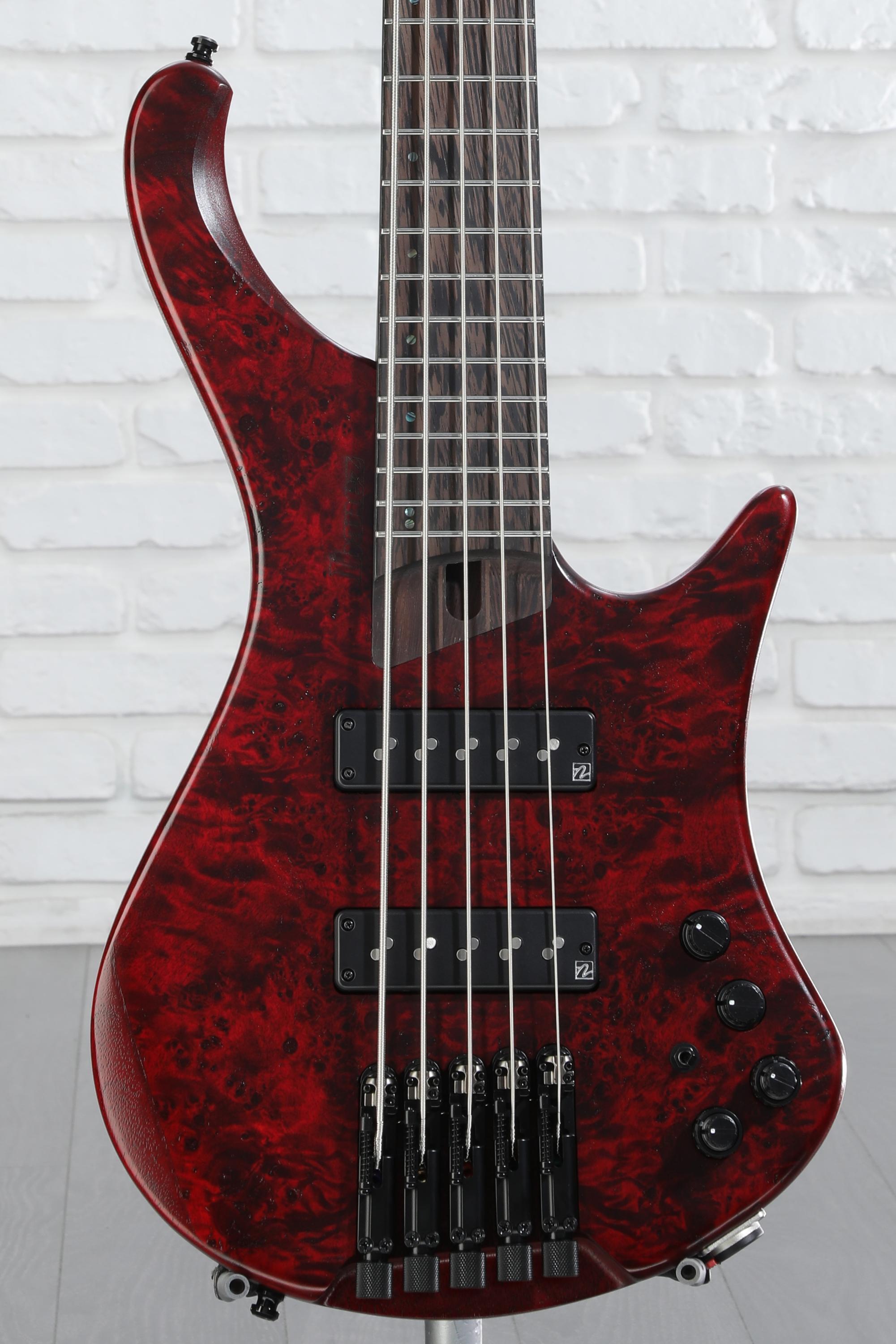 Ibanez EHB Ergonomic Headless 5-string Bass Guitar - Stained Wine Red ...