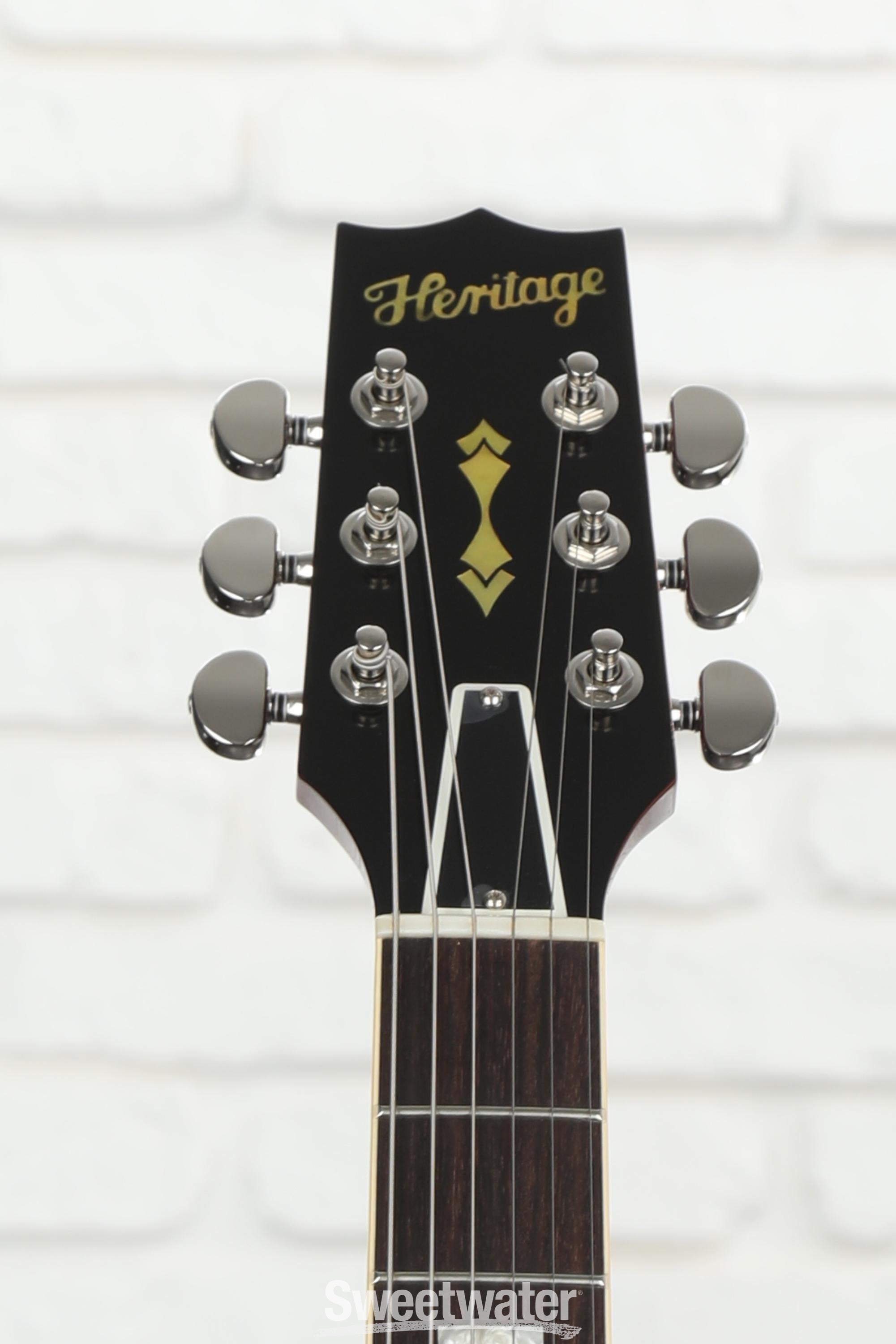 Heritage Custom Core H-530 Hollowbody Electric Guitar - Dark Cherry Sunburst | Sweetwater