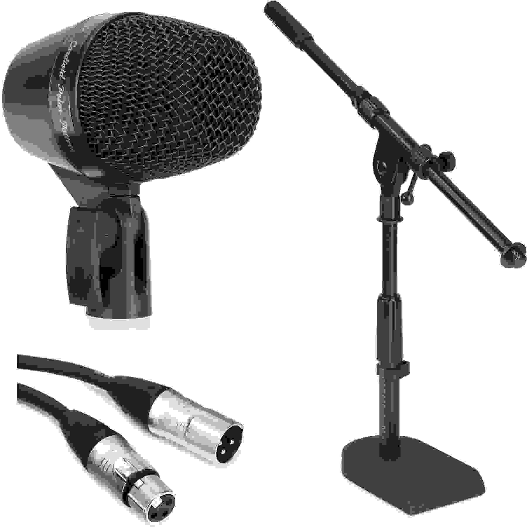 Shure PGA52 Cardioid Dynamic Kick Drum Microphone with Stand and Cable ...