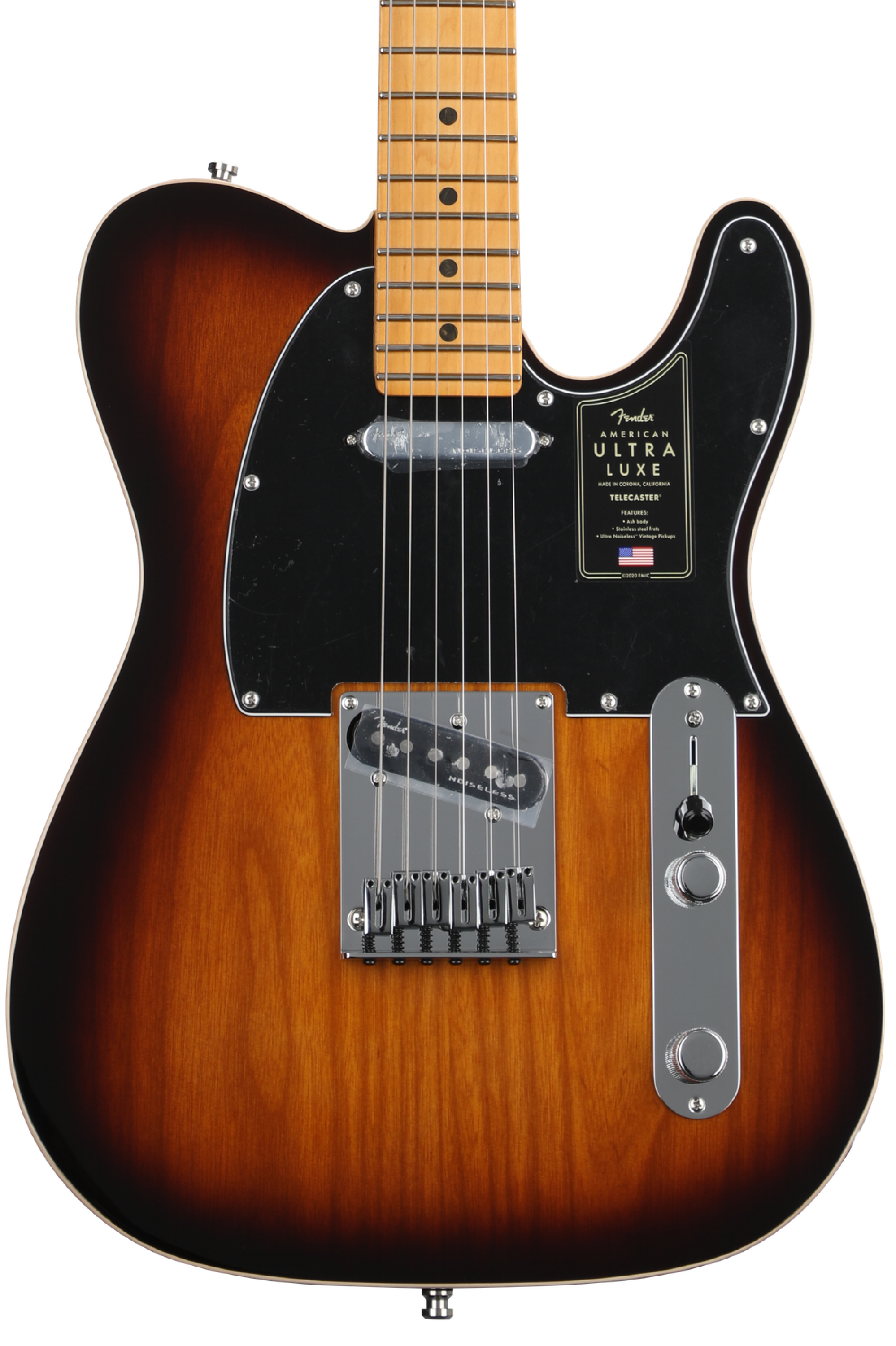 Fender American Ultra Luxe Telecaster - 2-color Sunburst with Maple ...