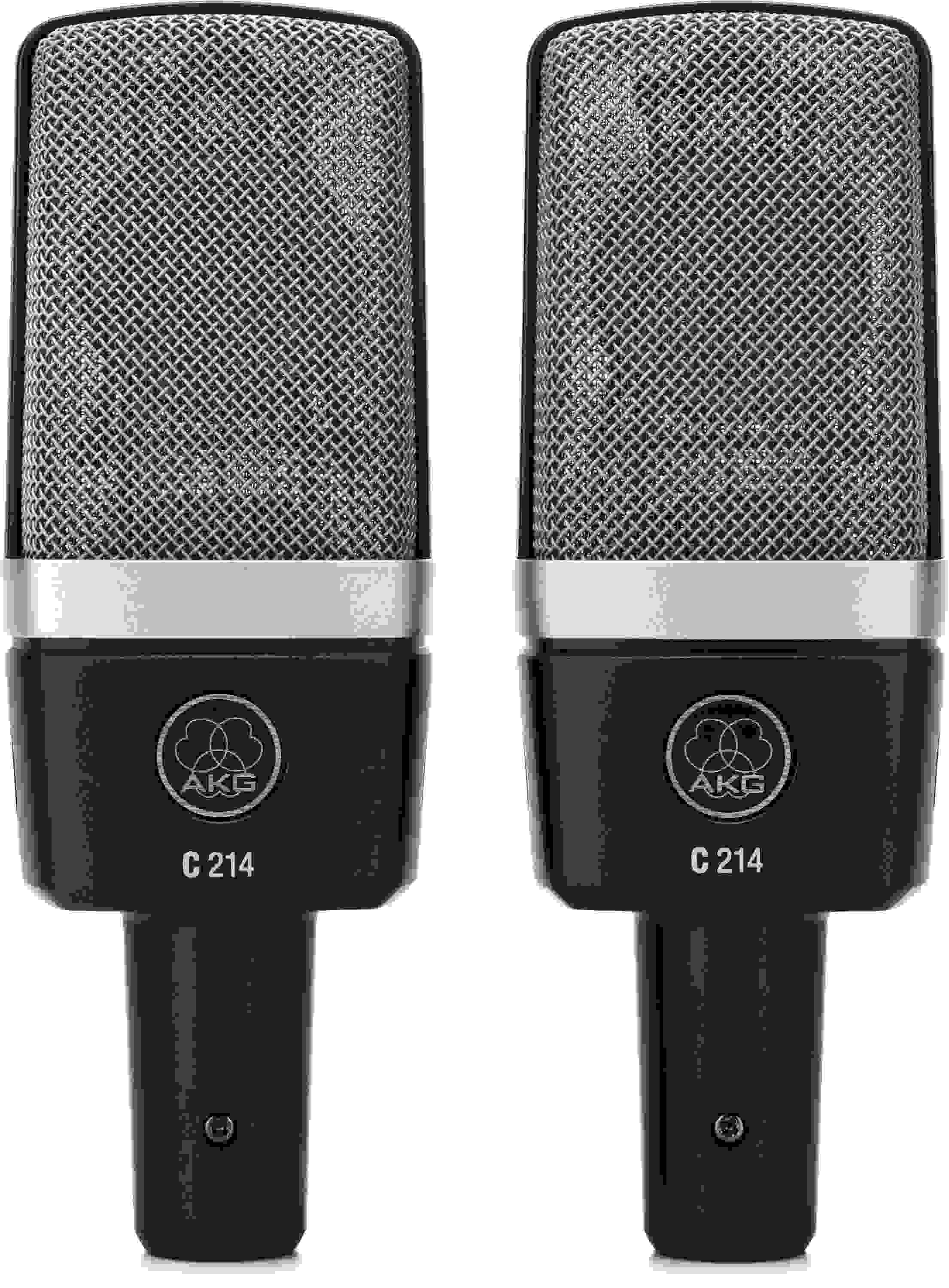 AKG C214 Large-diaphragm Condenser Microphone - Matched Stereo Pair ...