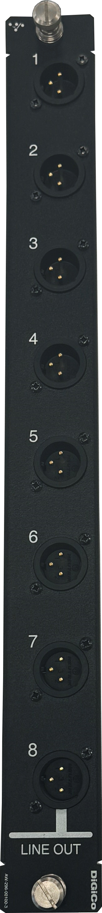 DiGiCo MOD-D2R-DAC D2-Series 8 Ch Analog Output Card | Sweetwater