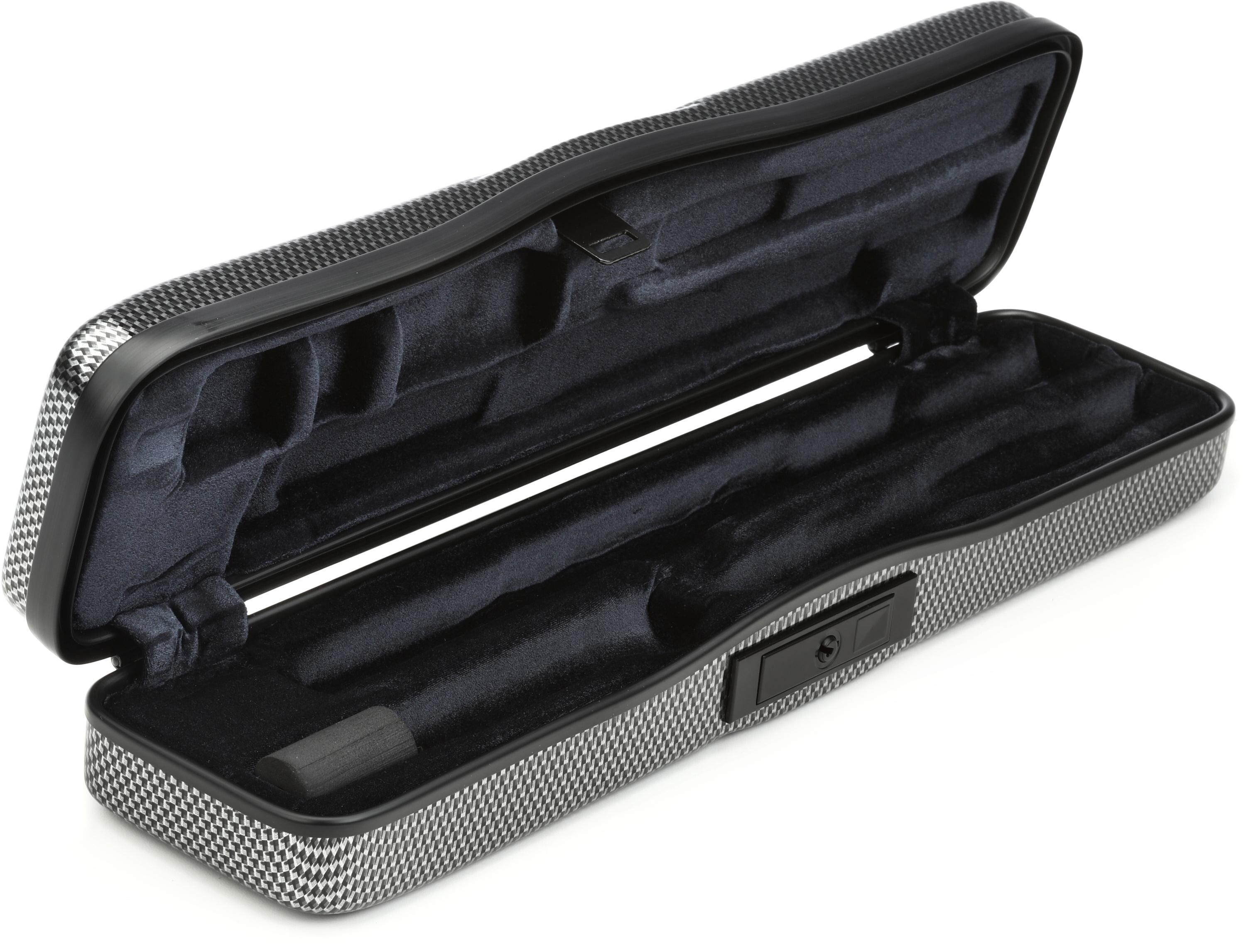 BAM 4009XLSC Hightech Flute Case - Silver Carbon Look | Sweetwater
