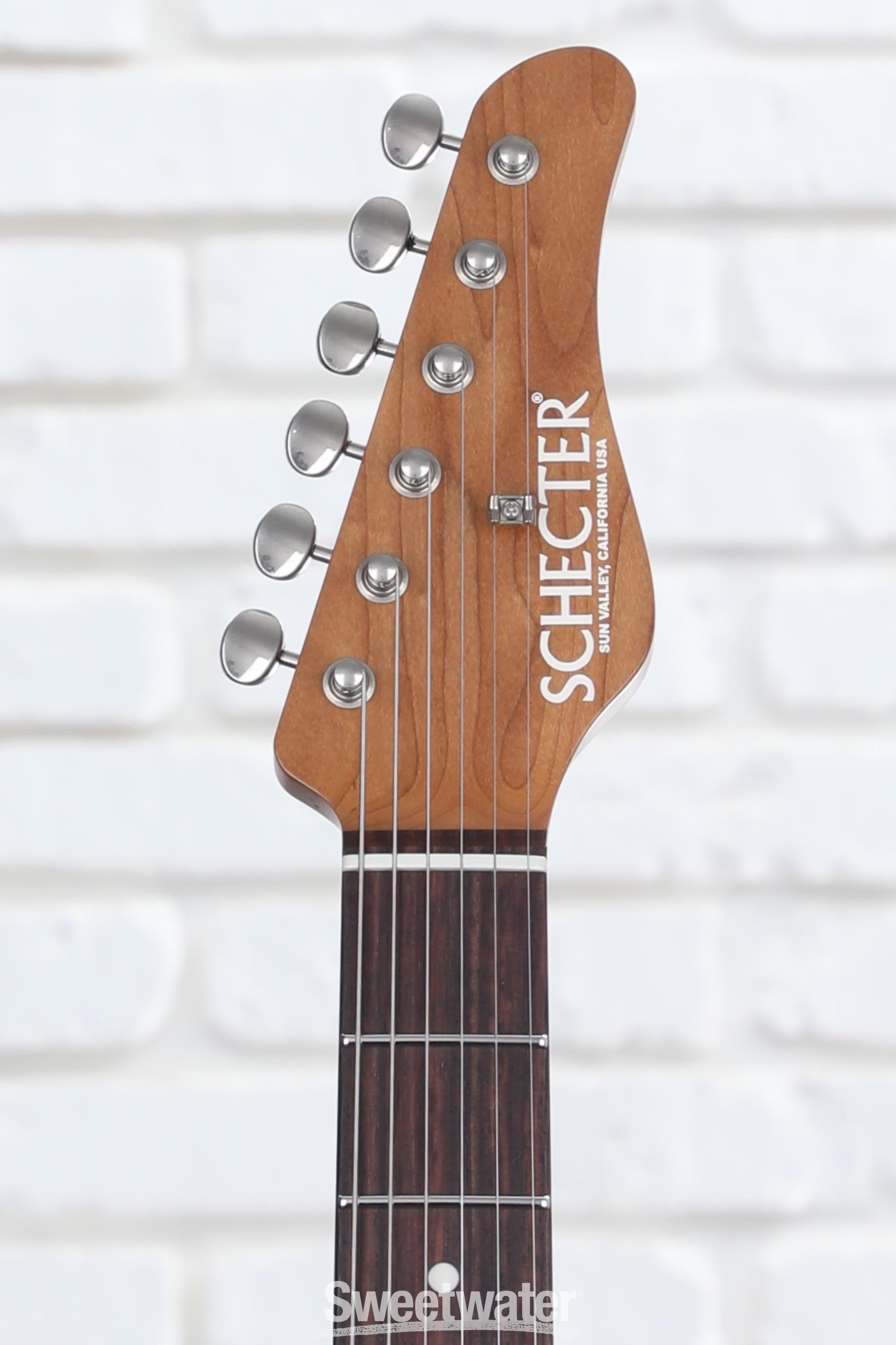 Schecter USA Traditional Wembley HSS Electric Guitar - Shell Pink ...