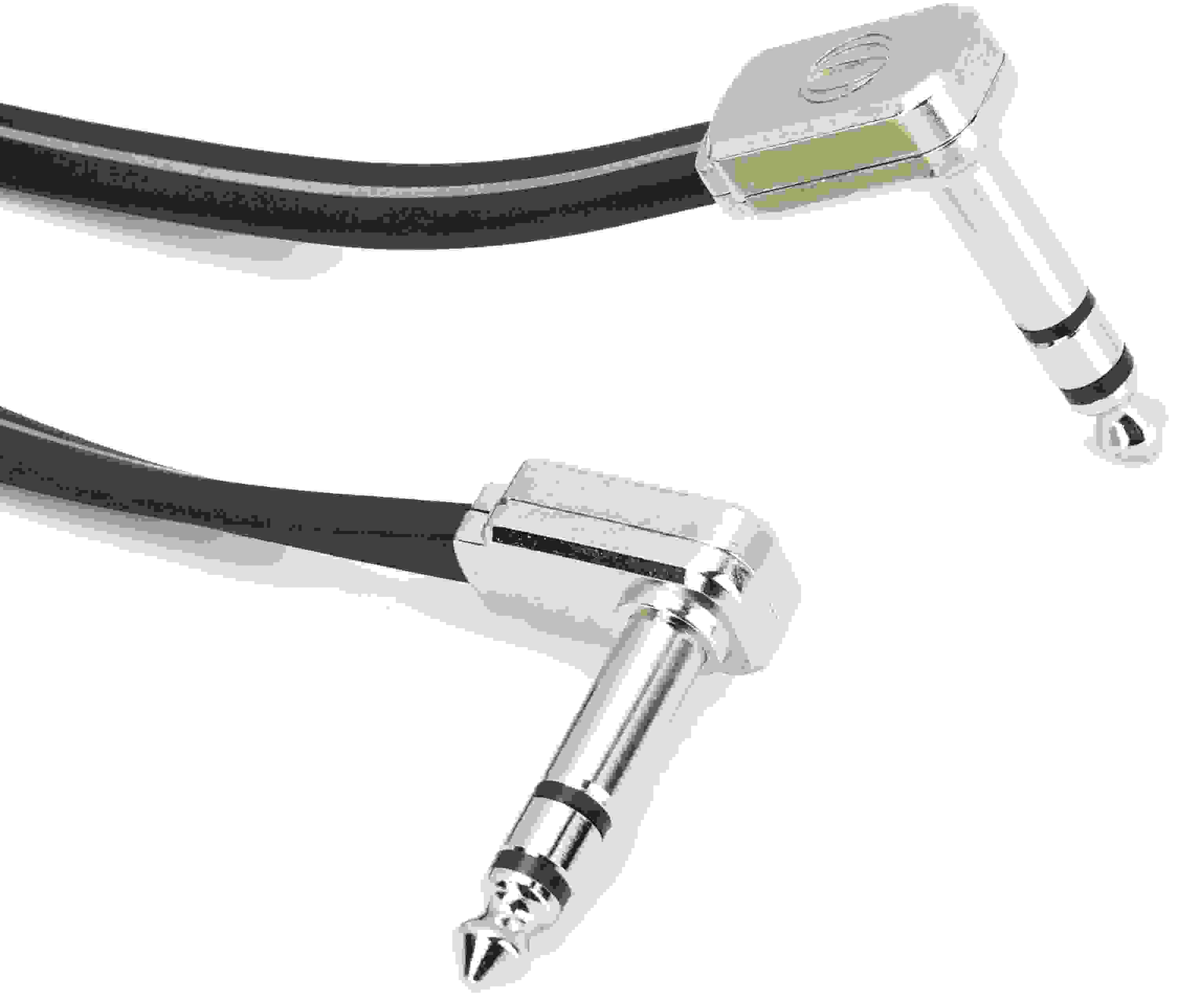 Ernie Ball P06409 Flat Ribbon Stereo Right Angle to Right Angle Patch ...