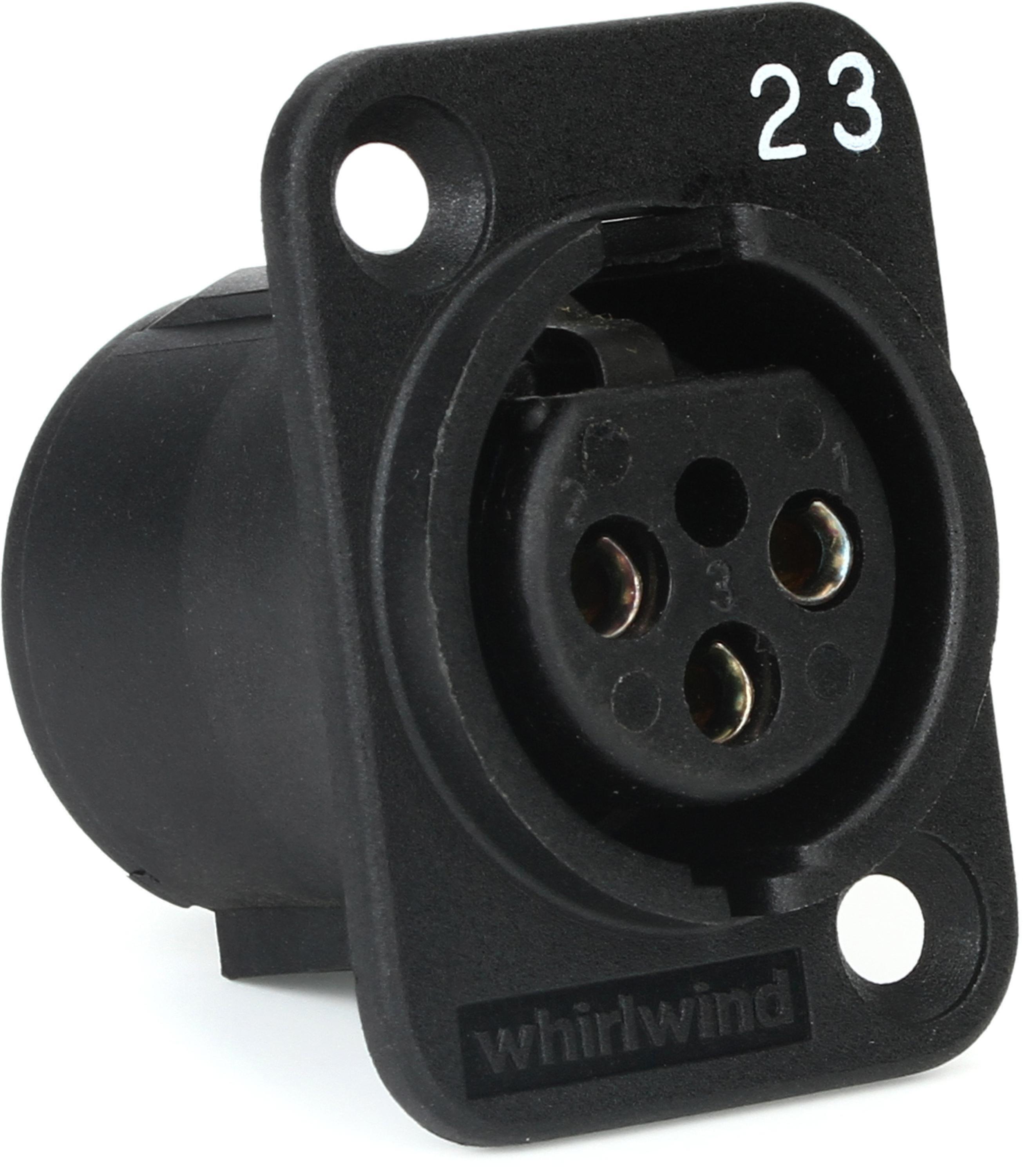 Whirlwind WC3F23 #23 Labeled XLRF Panel Mount Connector | Sweetwater