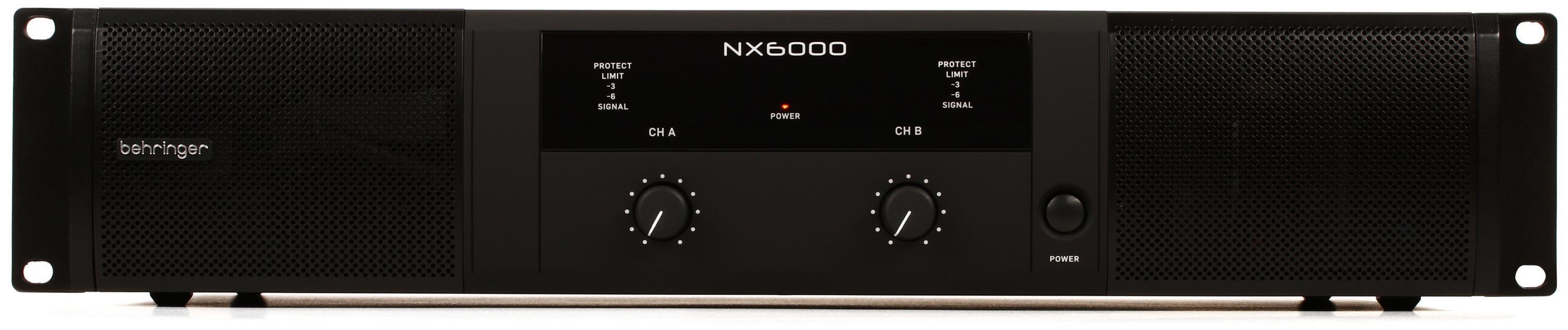 Behringer NX6000 6000W 2-channel Power Amplifier | Sweetwater