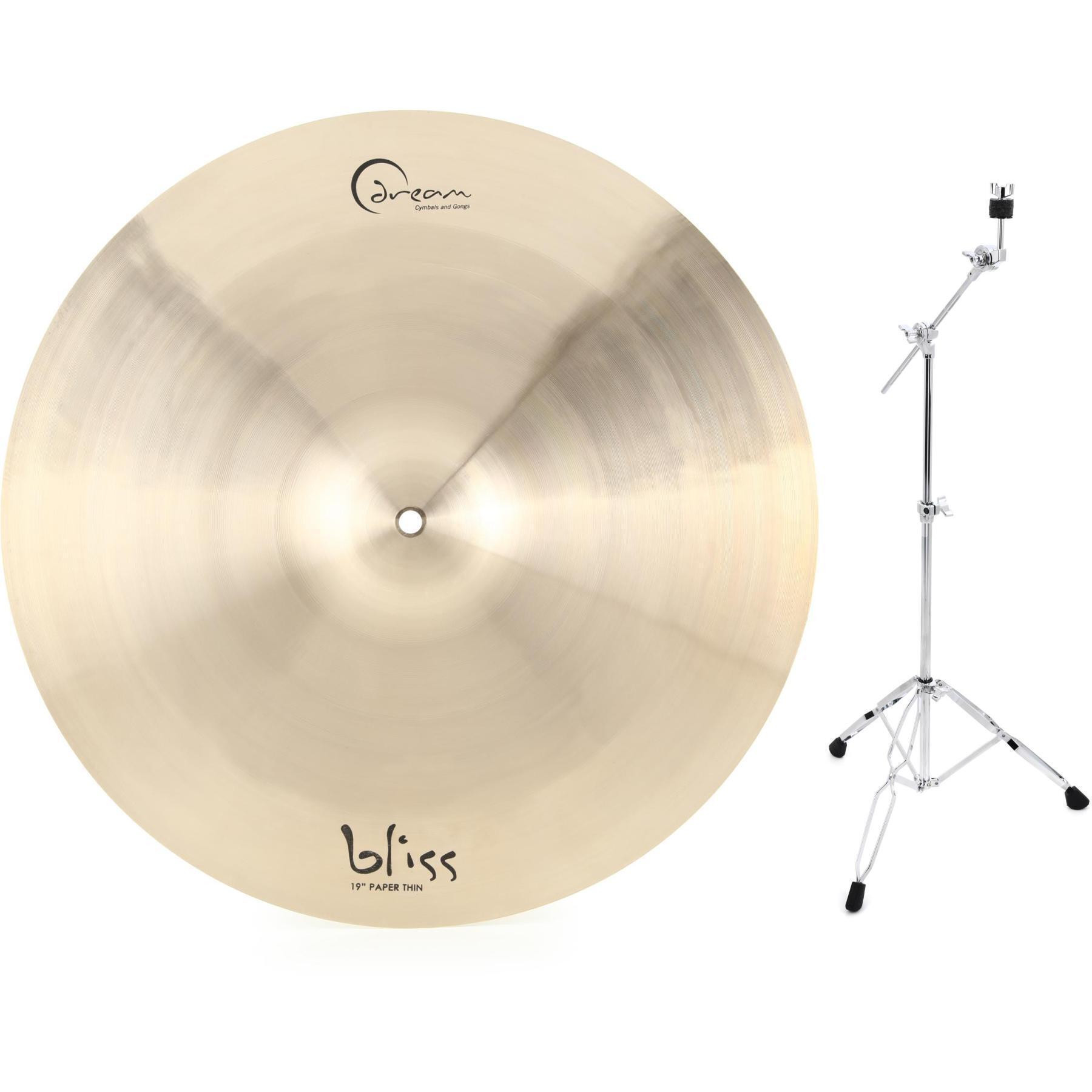 Dream Bliss Paper Thin Crash Cymbal with Stand - 19-inch | Sweetwater