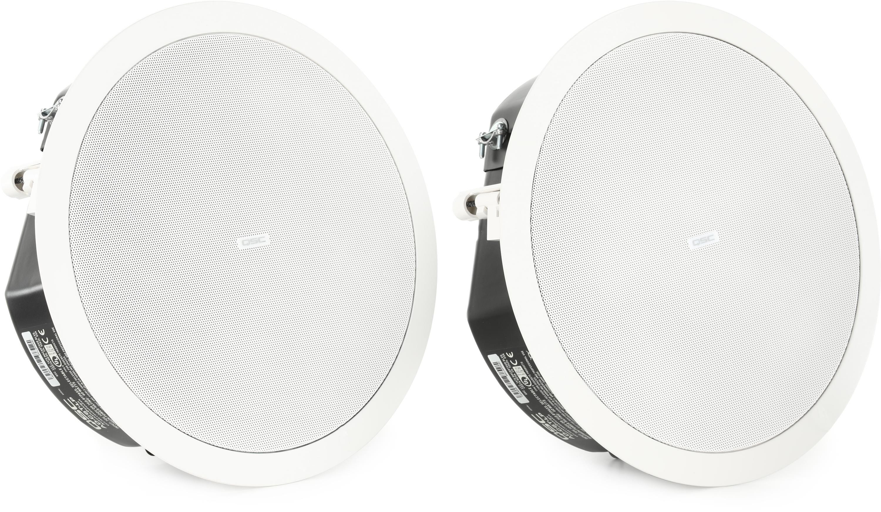 QSC AcousticDesign AD-C6T-LP 6.5-inch 2-way Low-profile Ceiling Speaker ...