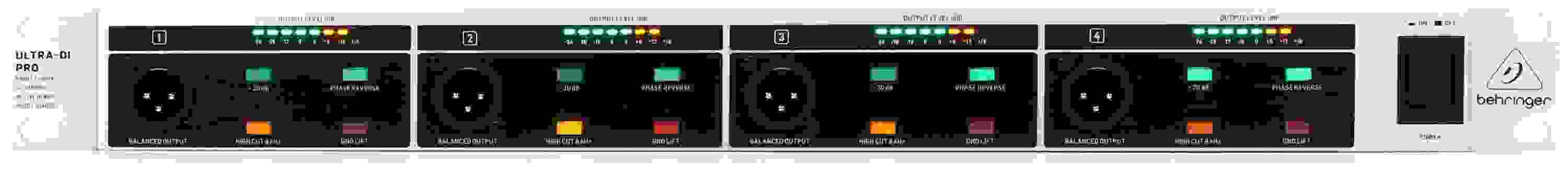 Behringer DI4000 V2 4-channel Active Direct Box | Sweetwater