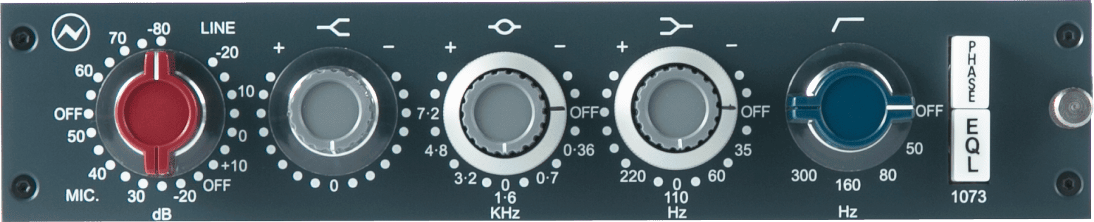Neve 1073 80-series Microphone Preamp & EQ (horizontal) | Sweetwater
